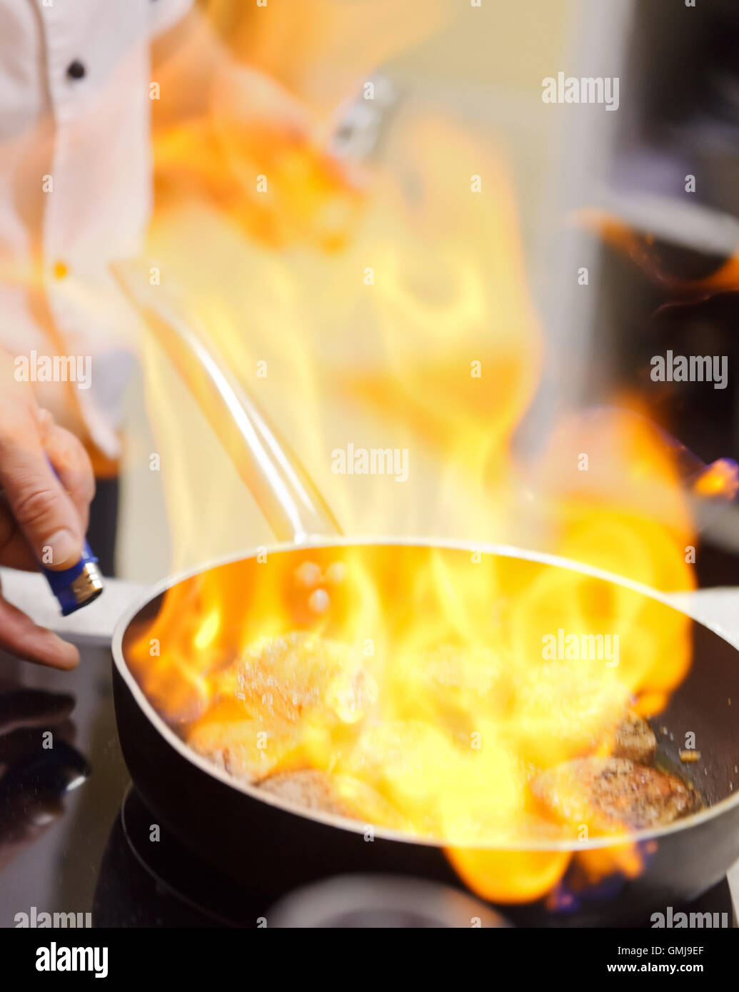 pot with fire Stock Photo - Alamy