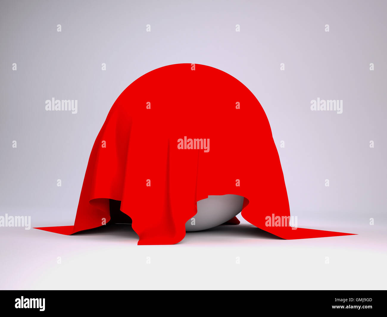 Ball covered with red cloth Stock Photo - Alamy