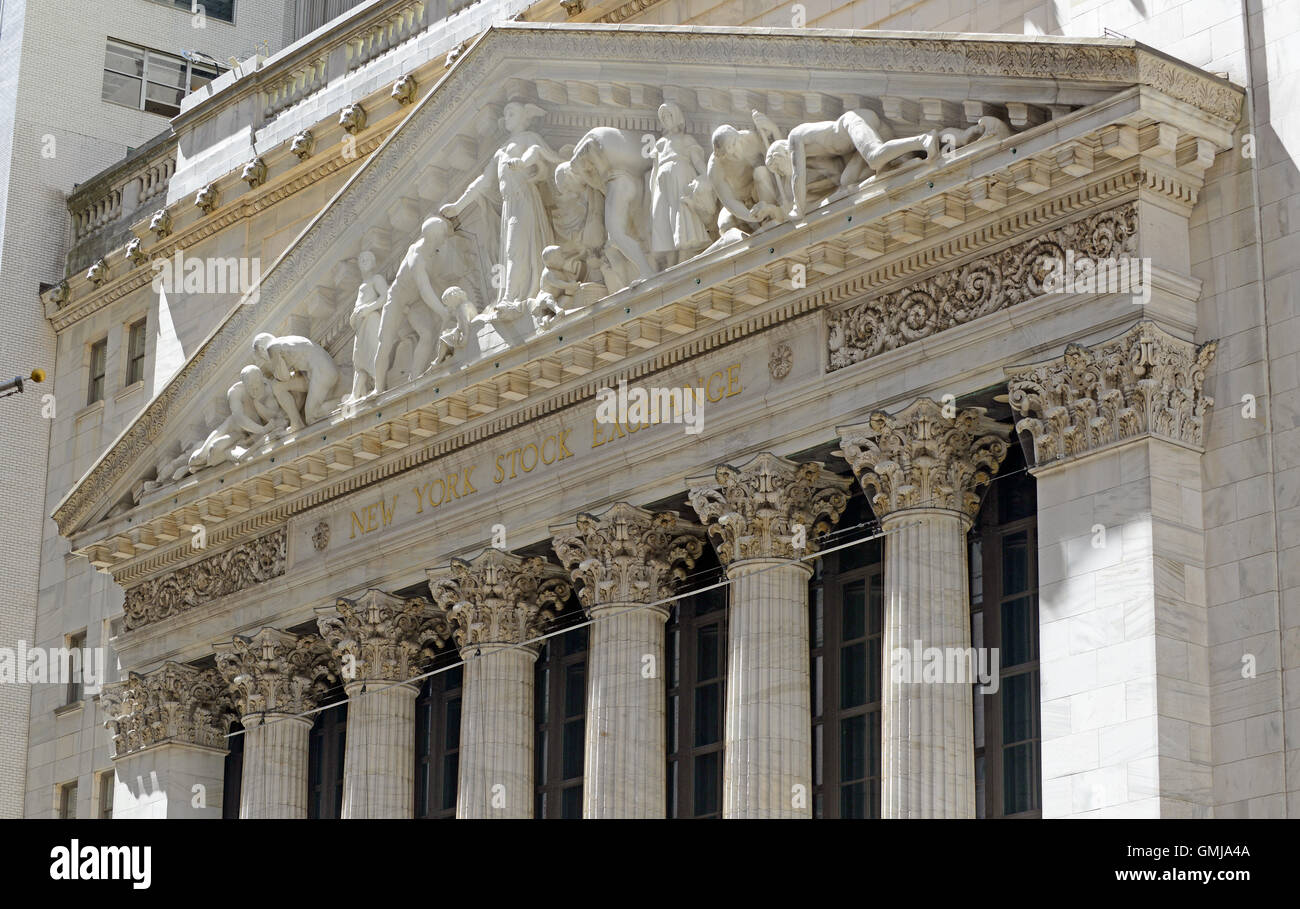 New York Stock Exchange, Manhattan Stock Photo - Alamy