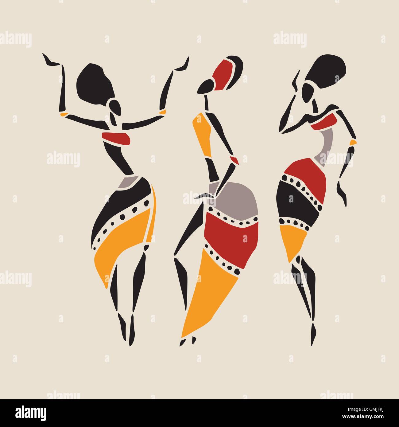 African dancers silhouette set Stock Vector Image & Art - Alamy