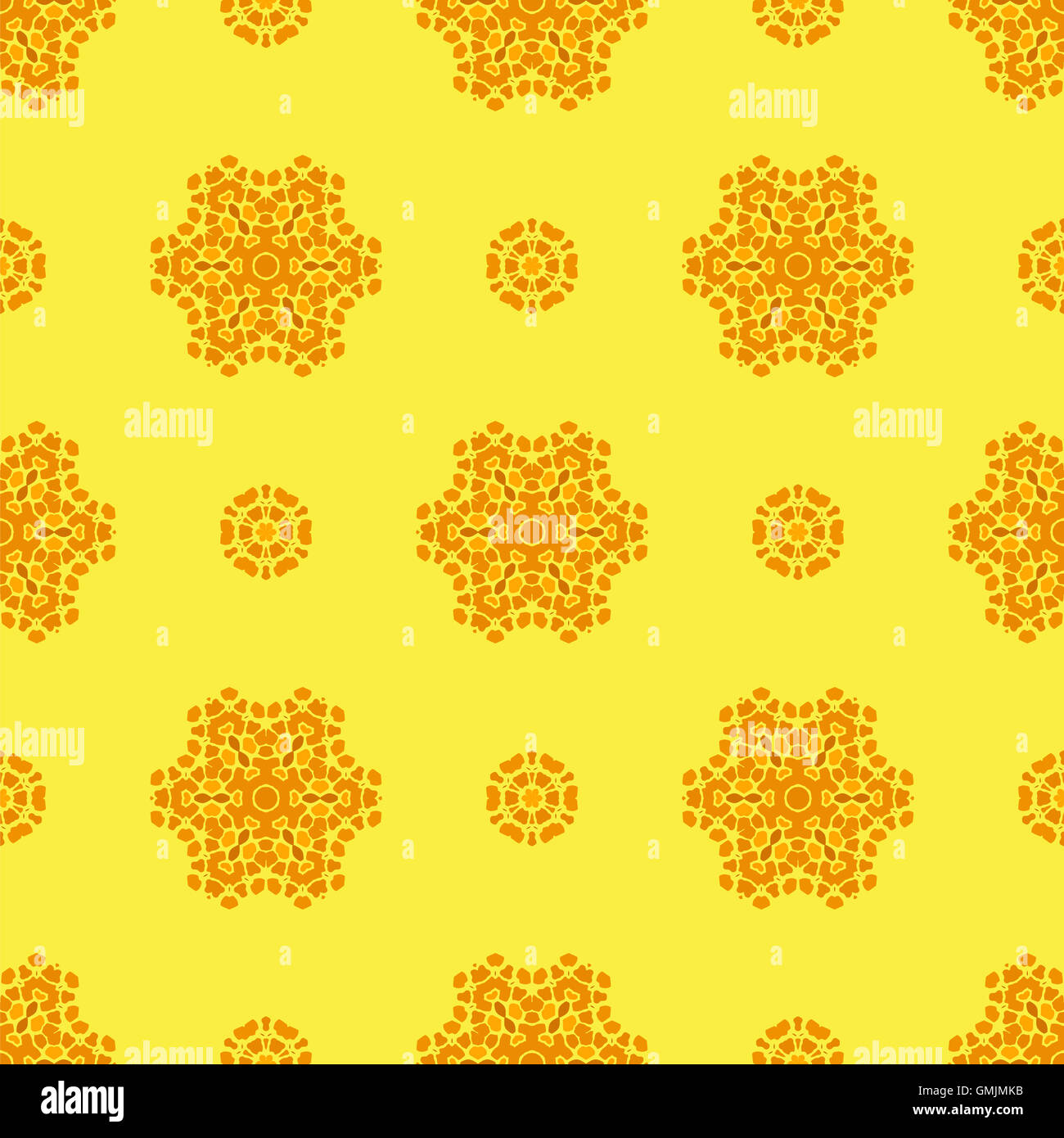 Creative Ornamental Seamless Yellow Pattern Stock Photo - Alamy