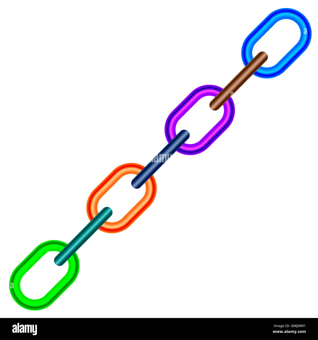 Chain link detail Cut Out Stock Images & Pictures - Alamy