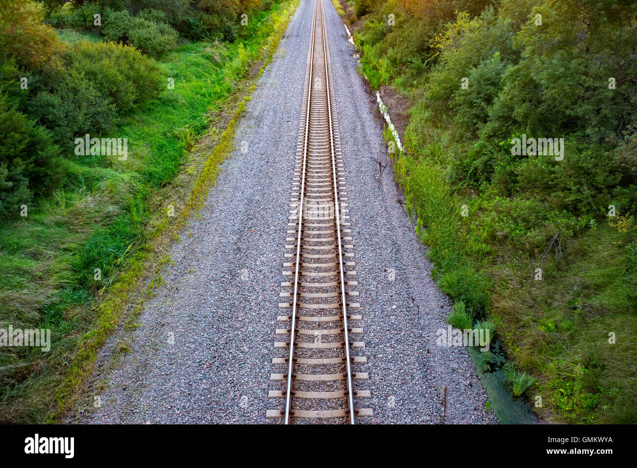 Railroad Track, Creston, Iowa Stock Photo - Alamy