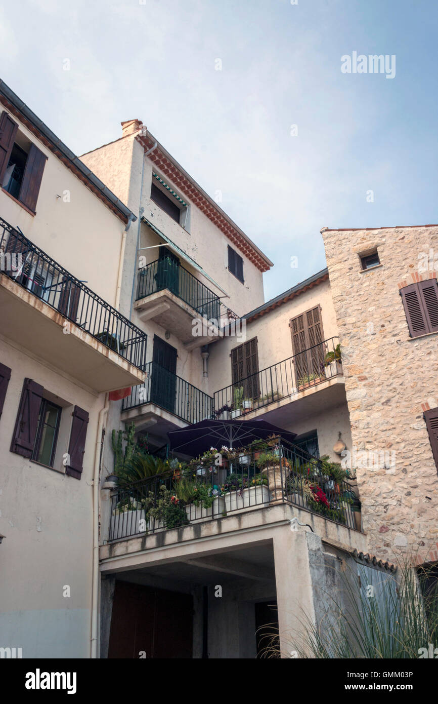 Old buildings in rustic French village near Marseille , Provence South ...