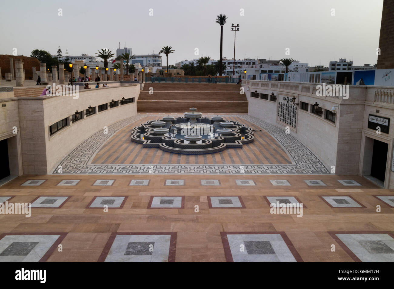 Square near the Hassan Tower, Rabat, Morocco Stock Photo - Alamy