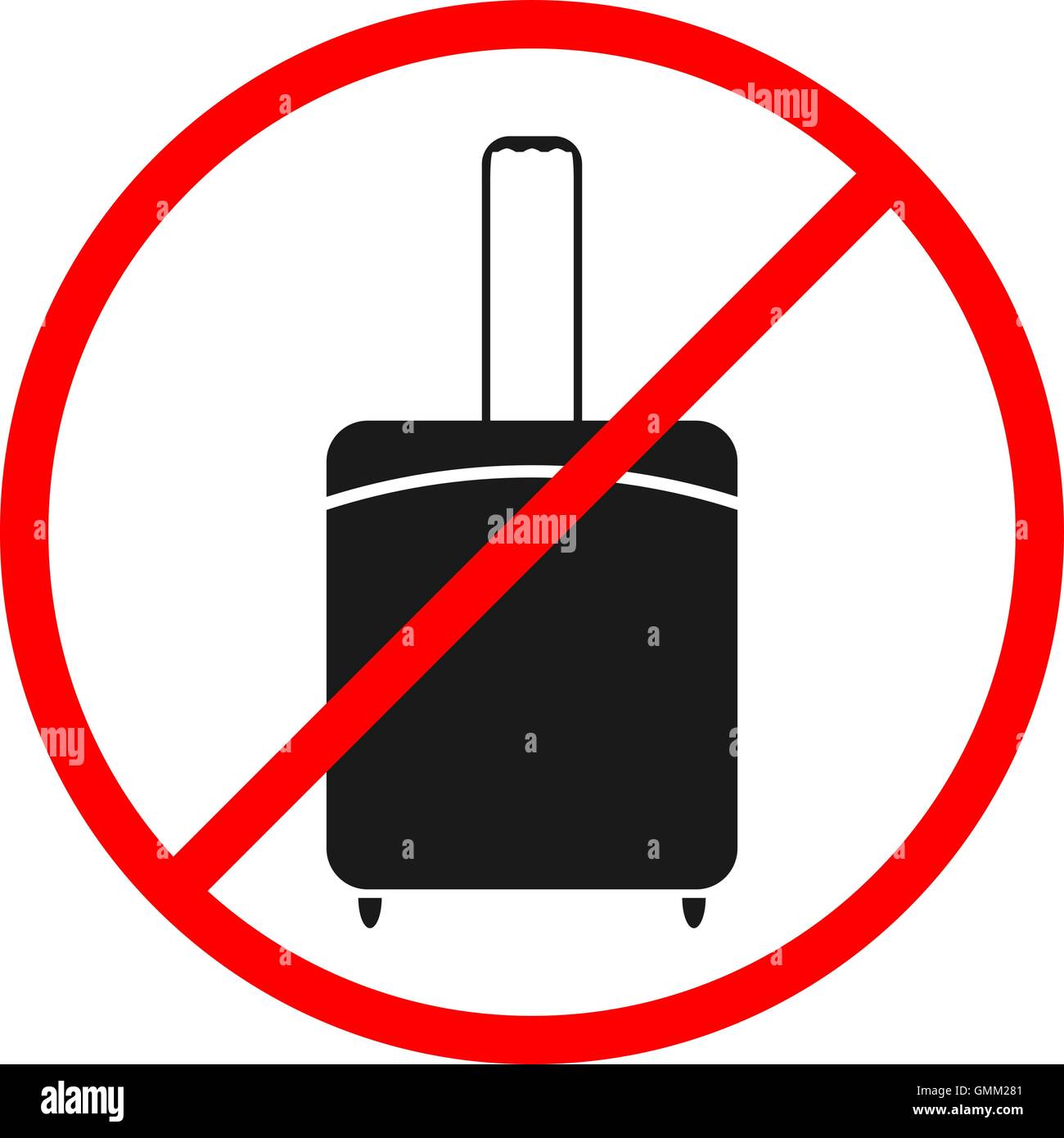 Icon ban luggage Stock Vector Image & Art - Alamy