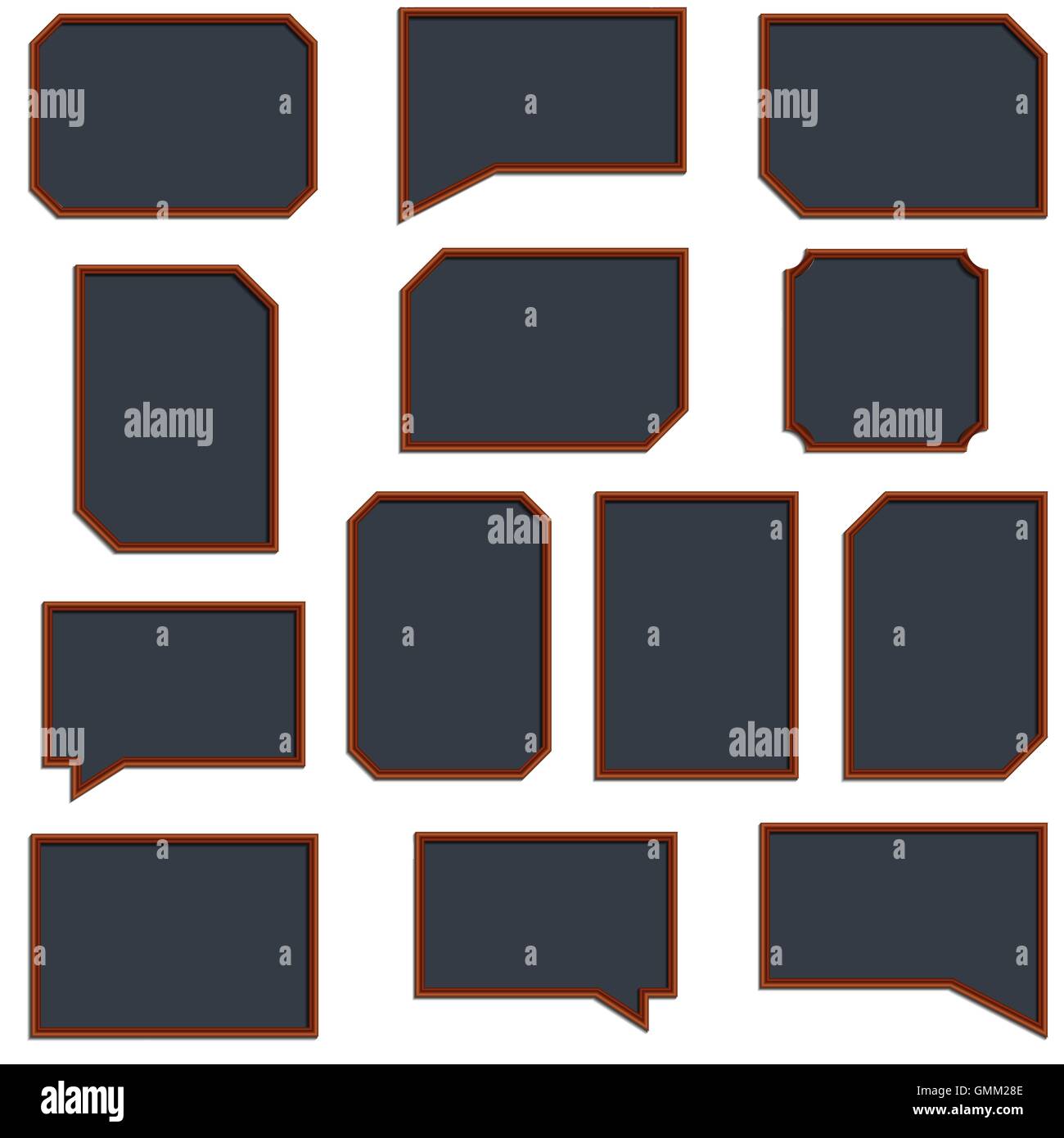 Wooden photo frames Stock Vector Images - Alamy