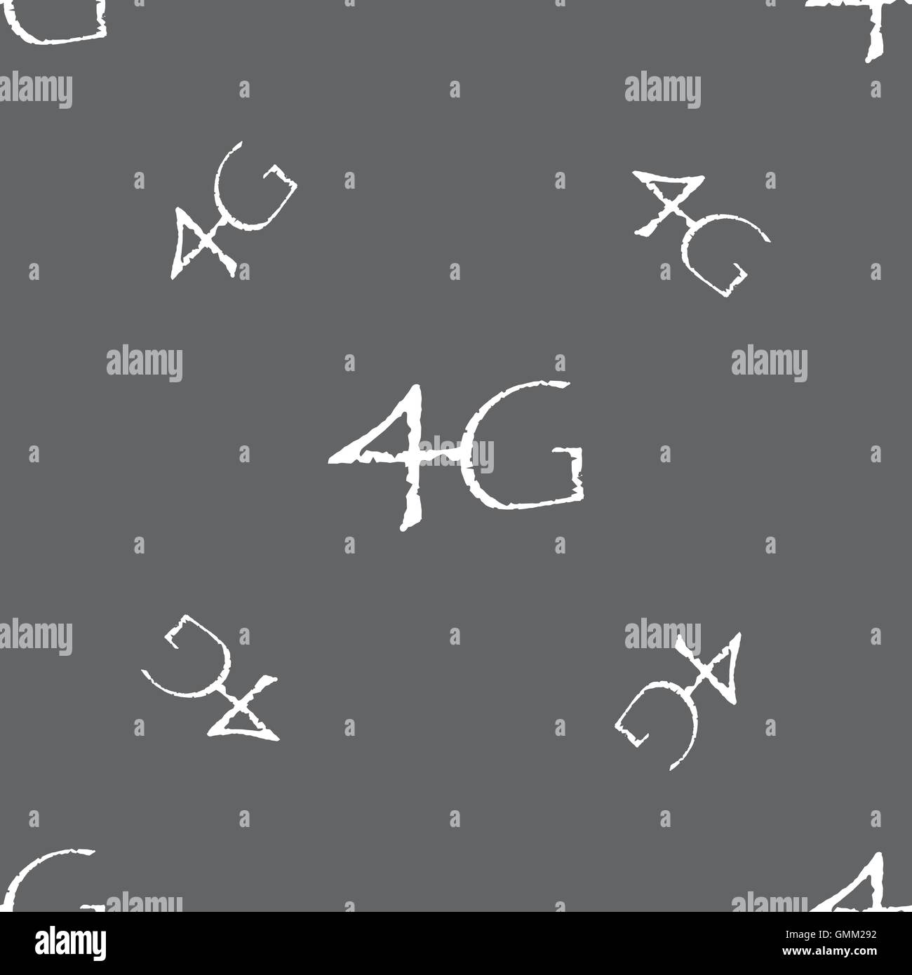 4G sign icon. Mobile telecommunications technology symbol. Seamless ...