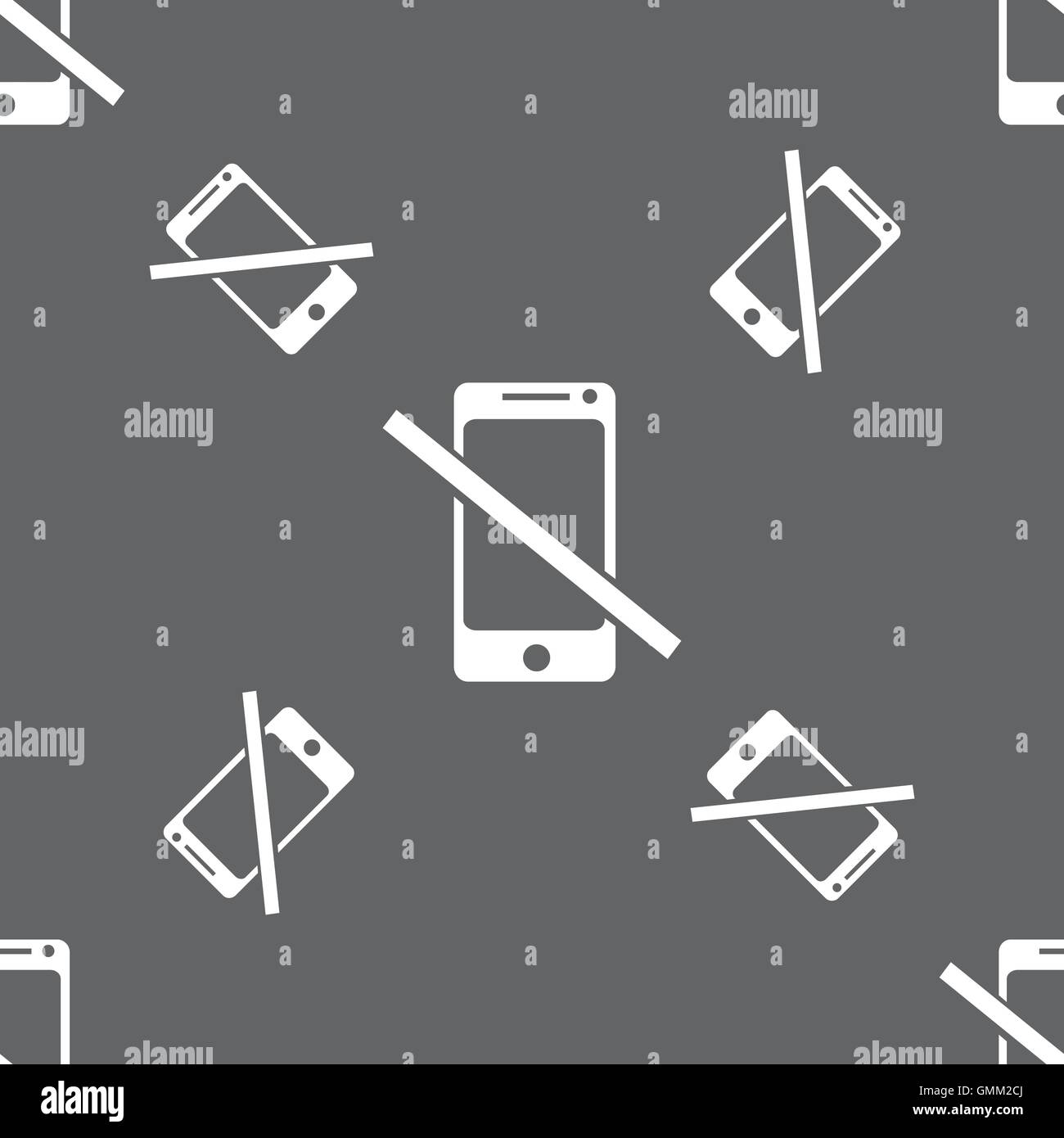 Do not call. Smartphone signs icon. Support symbol. Seamless pattern on ...