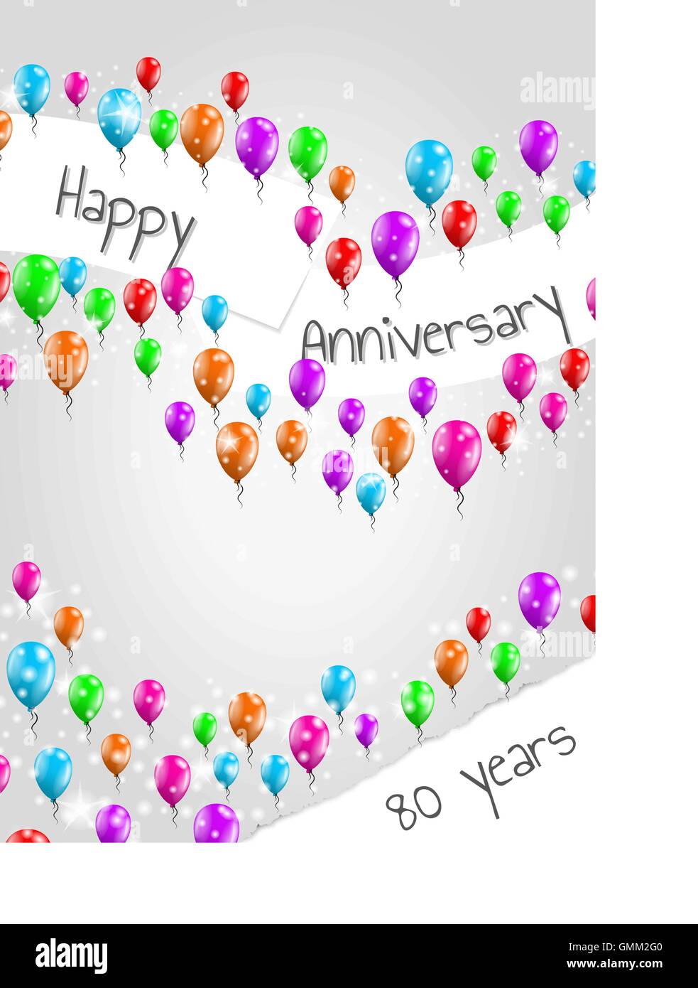 Eighty anniversary poster party hi-res stock photography and images - Alamy