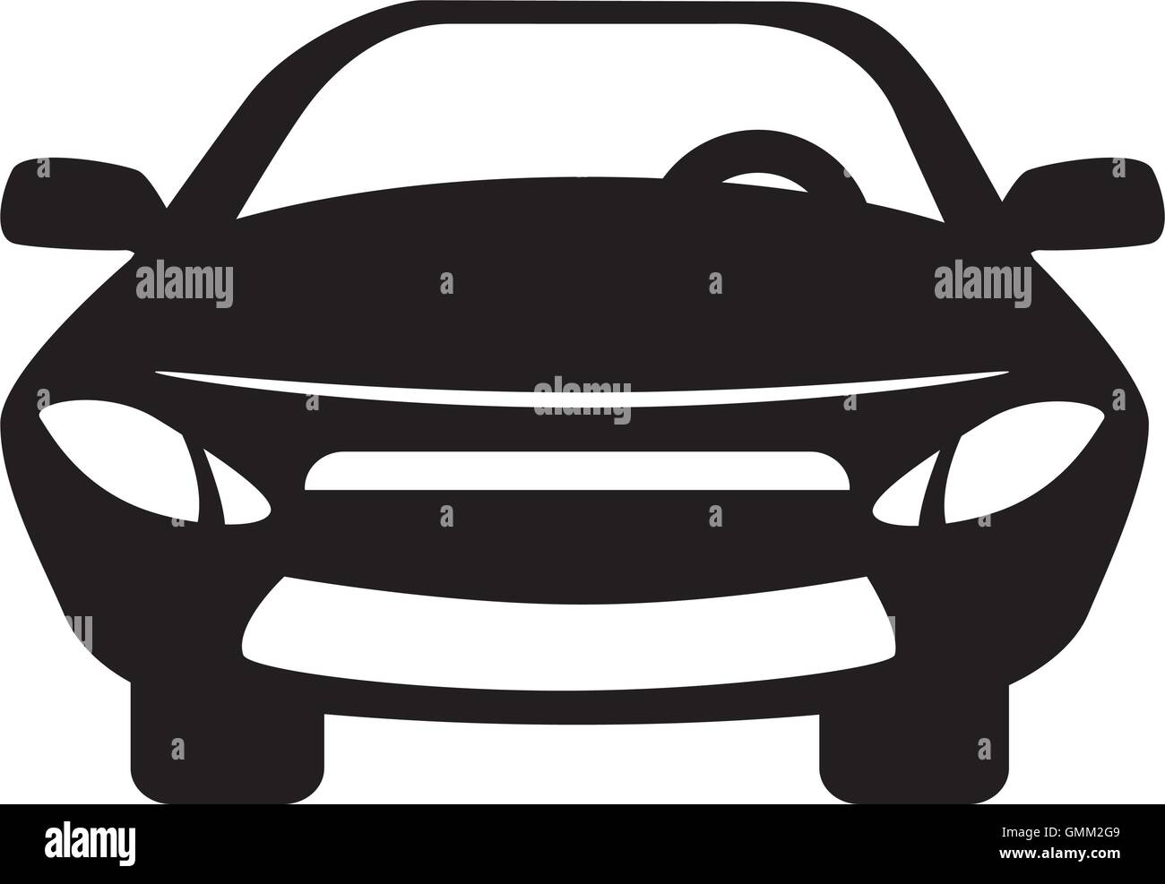 car vehicle front view Stock Vector Image & Art - Alamy
