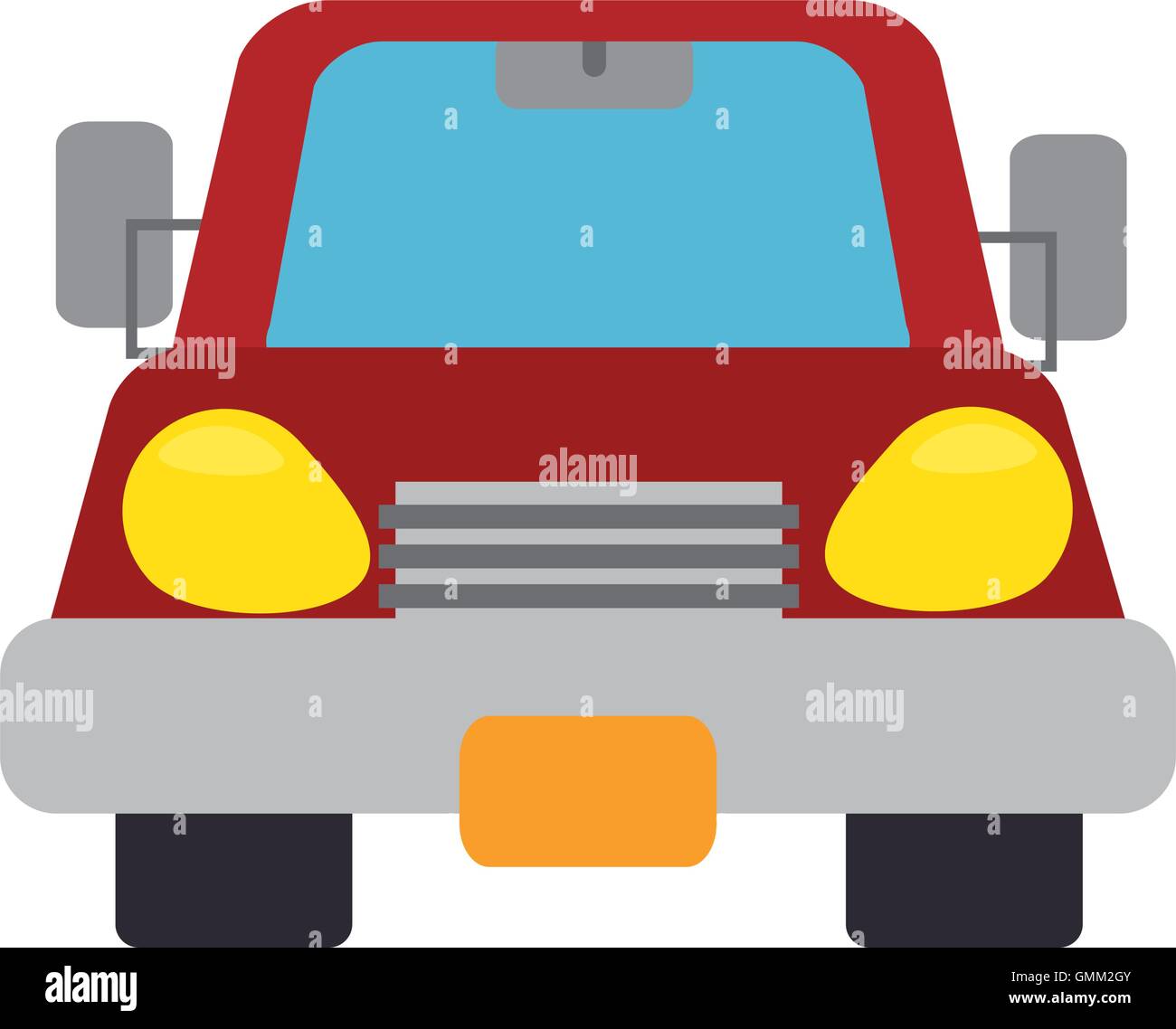 car vehicle front view Stock Vector Image & Art - Alamy