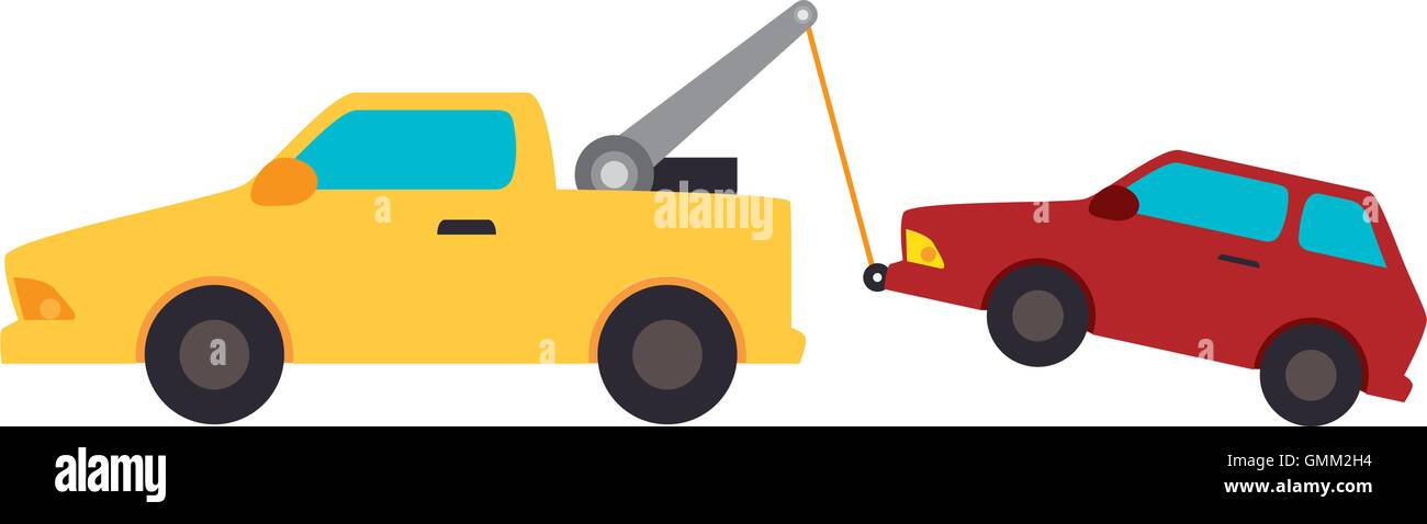 car towing truck Stock Vector Image & Art - Alamy