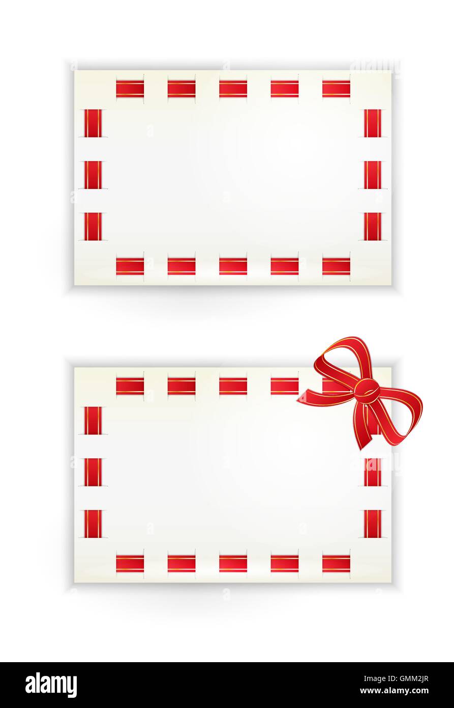 stitched paper card Stock Vector Image & Art - Alamy