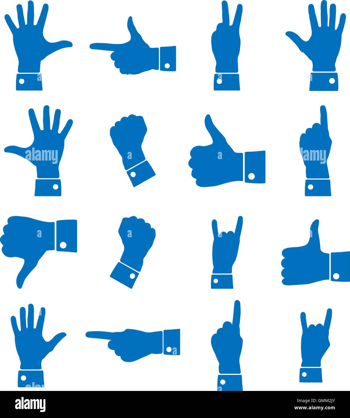 Vector hand gesture Cut Out Stock Images & Pictures - Alamy