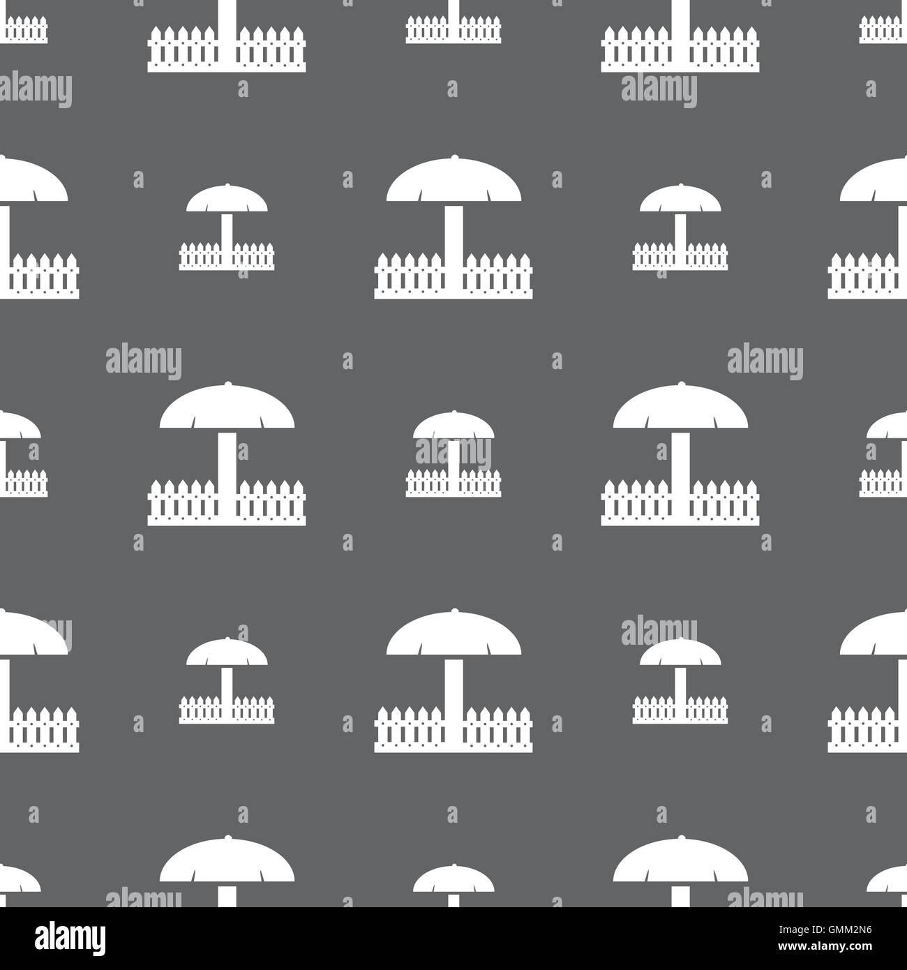 Sandbox icon sign. Seamless pattern on a gray background. Vector Stock ...