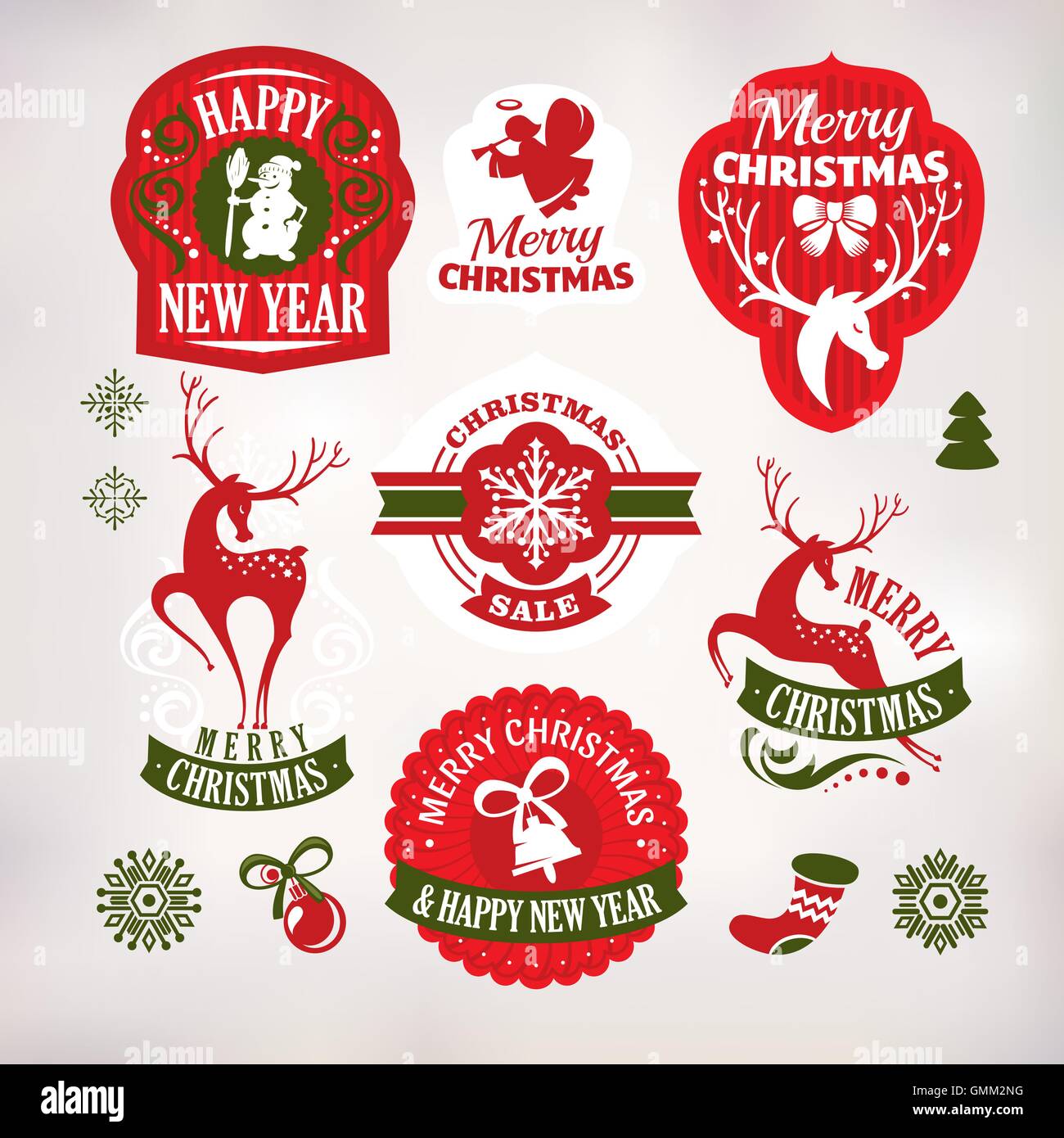 Collection christmas snowmen cute Stock Vector Images - Alamy