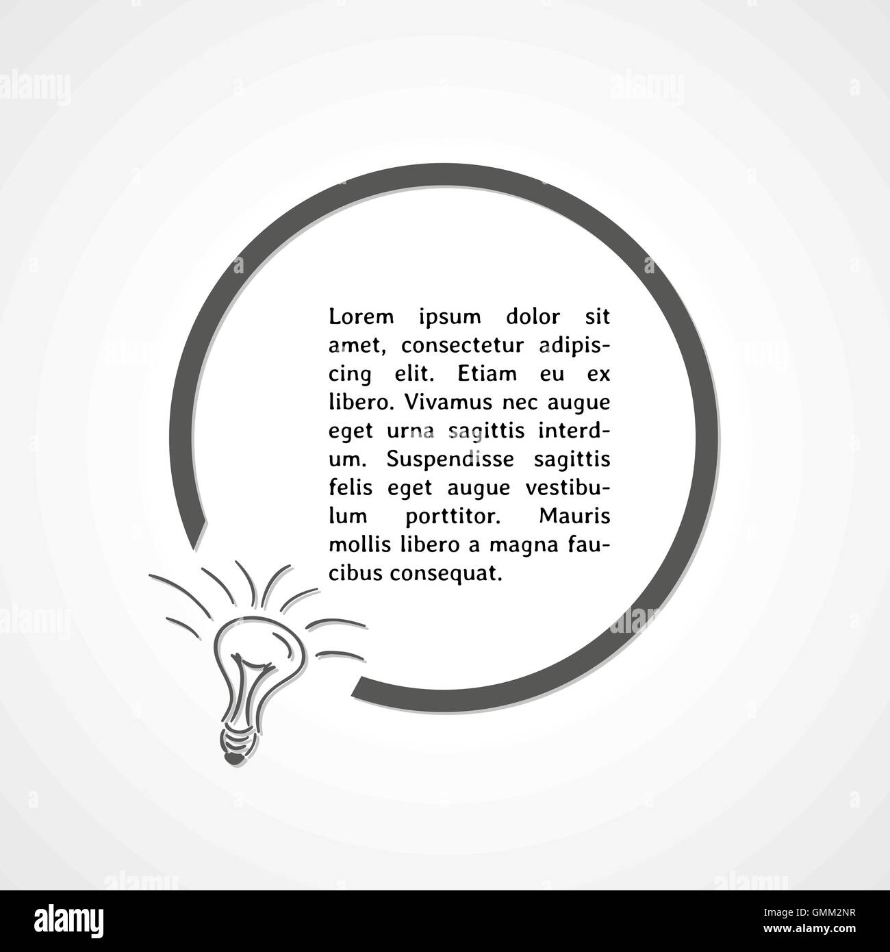 Bulb icon idea text Black and White Stock Photos & Images - Alamy