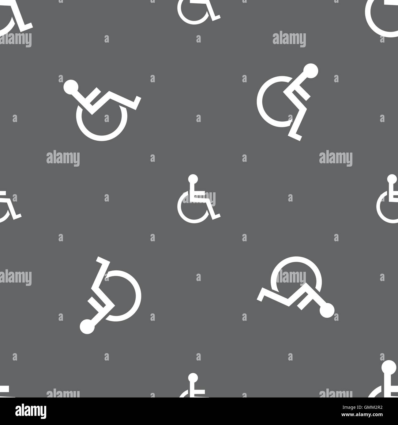 Disabled sign icon. Human on wheelchair symbol. Handicapped invalid ...