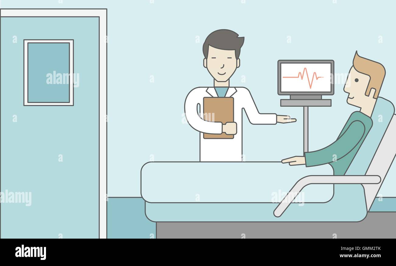 Doctor visiting patient Stock Vector Image & Art - Alamy