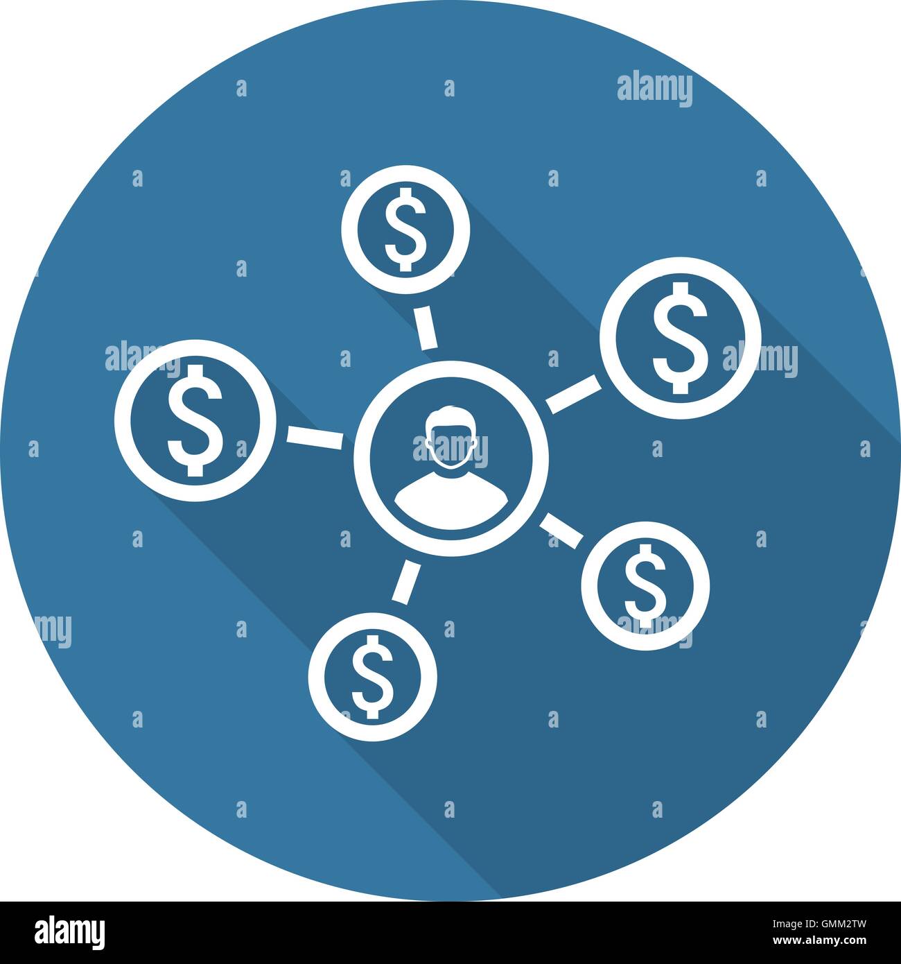 Personal Income Icon. Business Concept. Flat Design Stock Vector Image ...