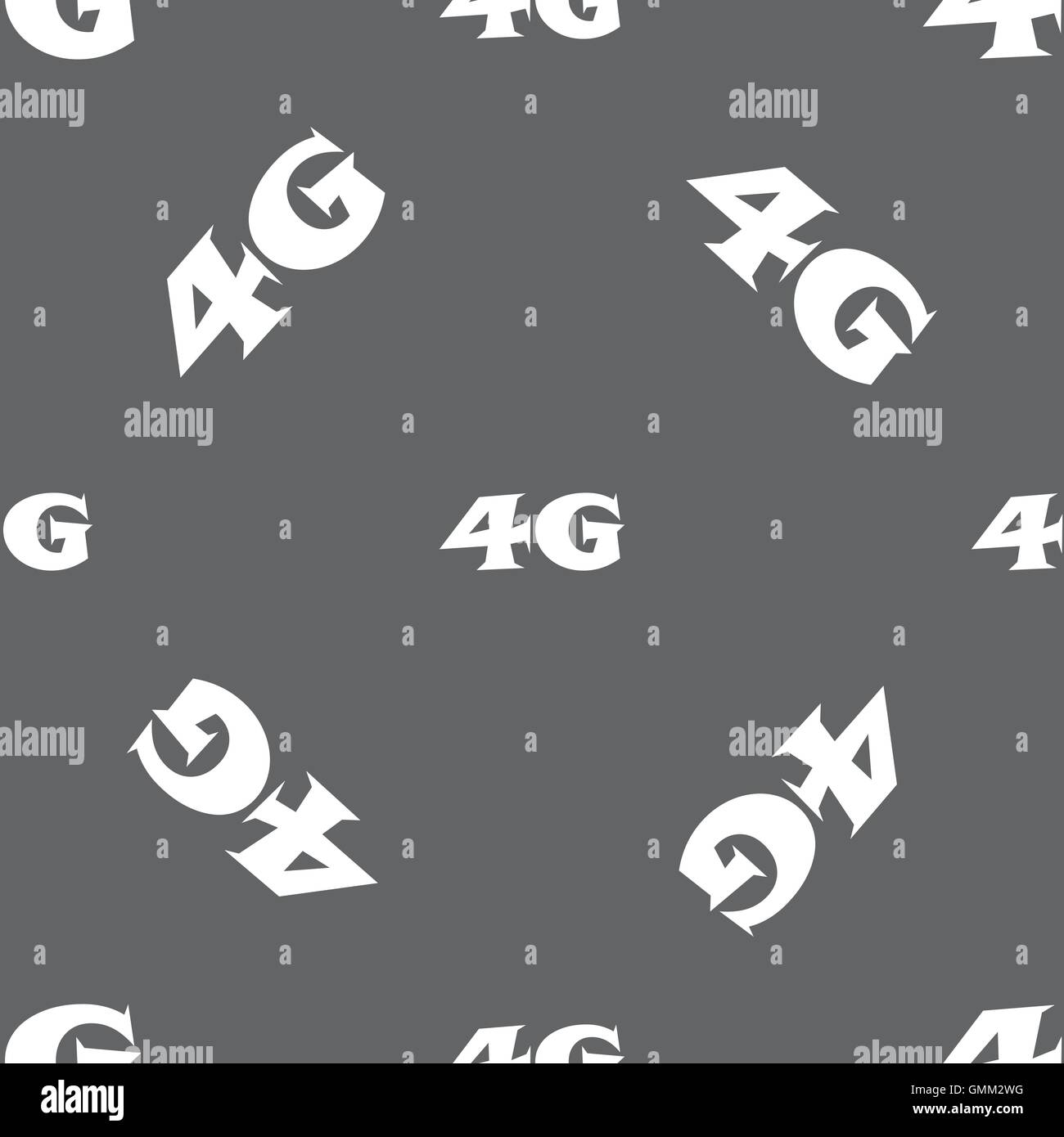 4G sign icon. Mobile telecommunications technology symbol. Seamless ...