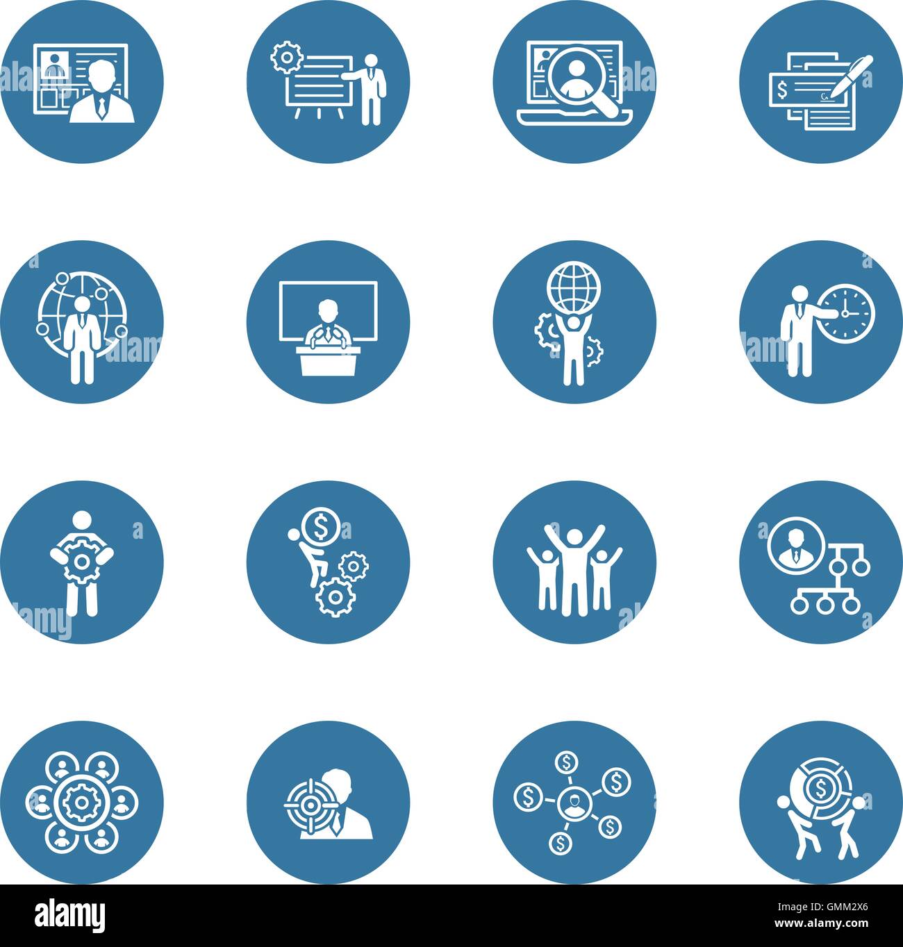 Flat Design Business Icons Set Stock Vector Image & Art - Alamy