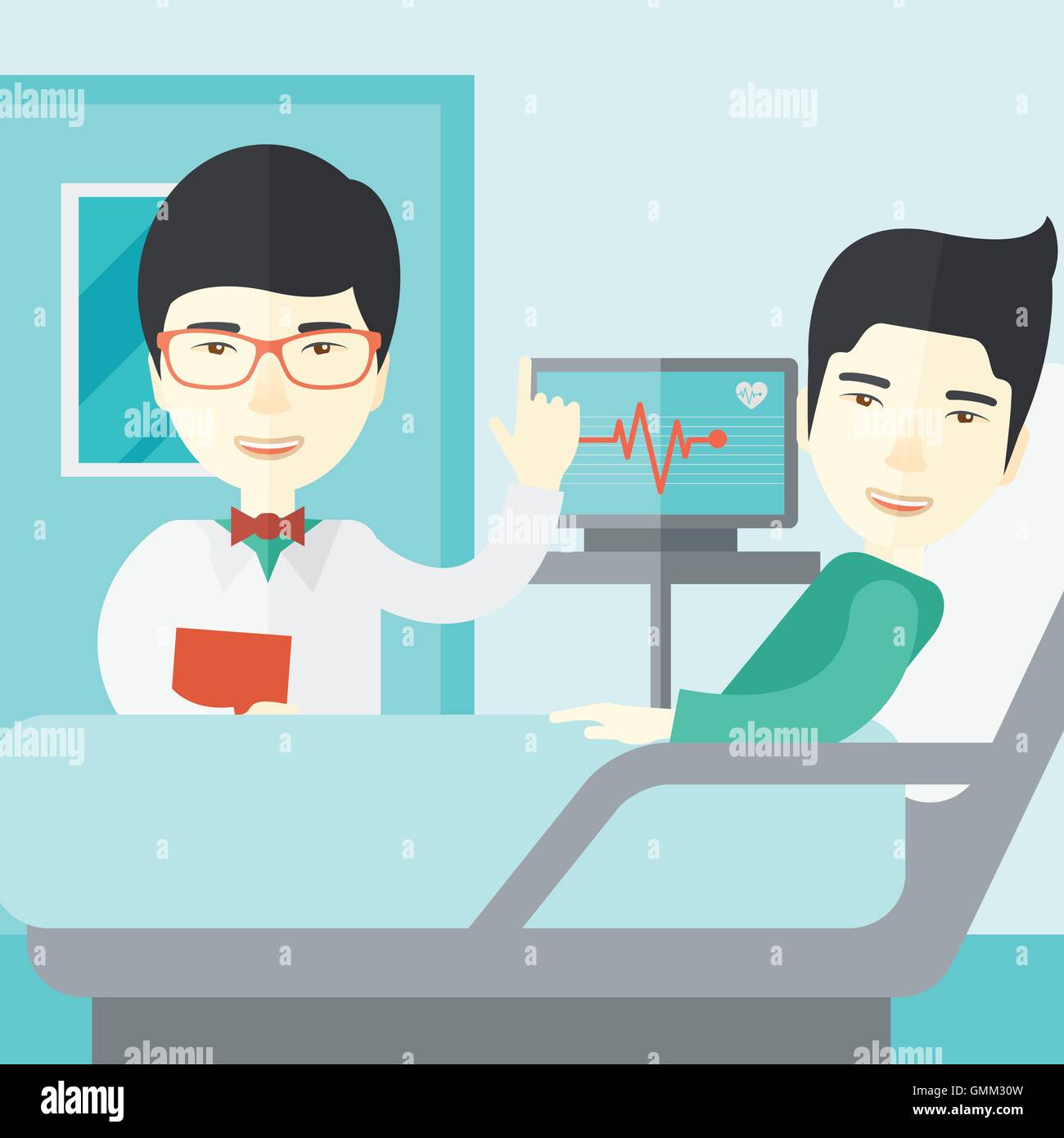 Doctor visiting patient Stock Vector Image & Art - Alamy