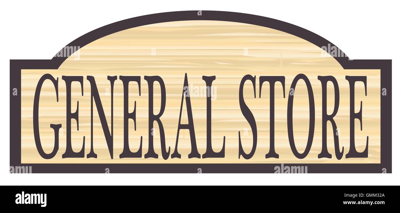 Wooden General Store Sign Stock Vector Image & Art - Alamy