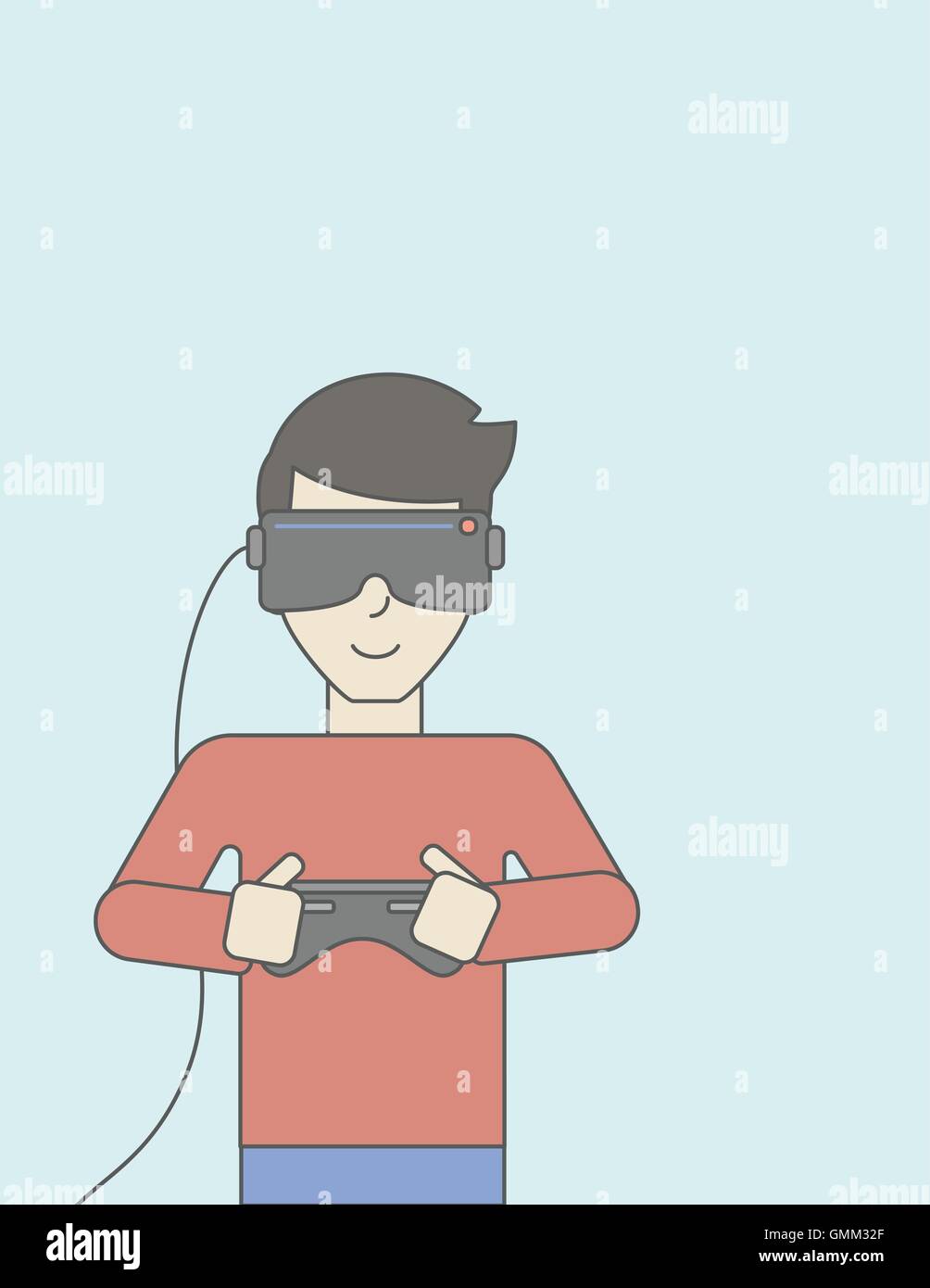 Headset outline Stock Vector Images - Alamy