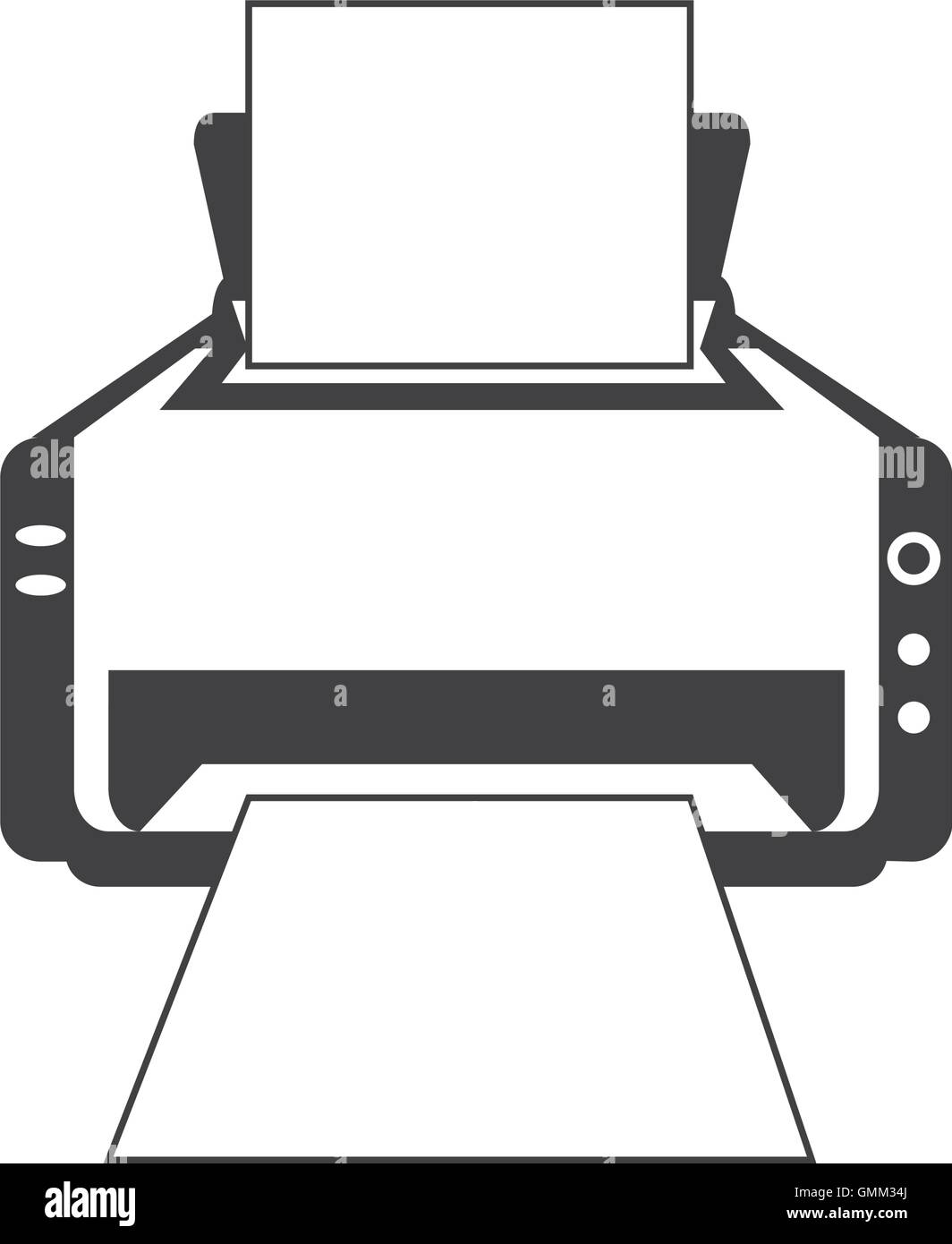 Printer word print icon hi-res stock photography and images - Alamy