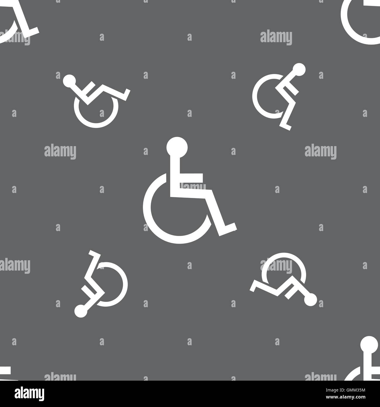 Disabled sign icon. Human on wheelchair symbol. Handicapped invalid ...