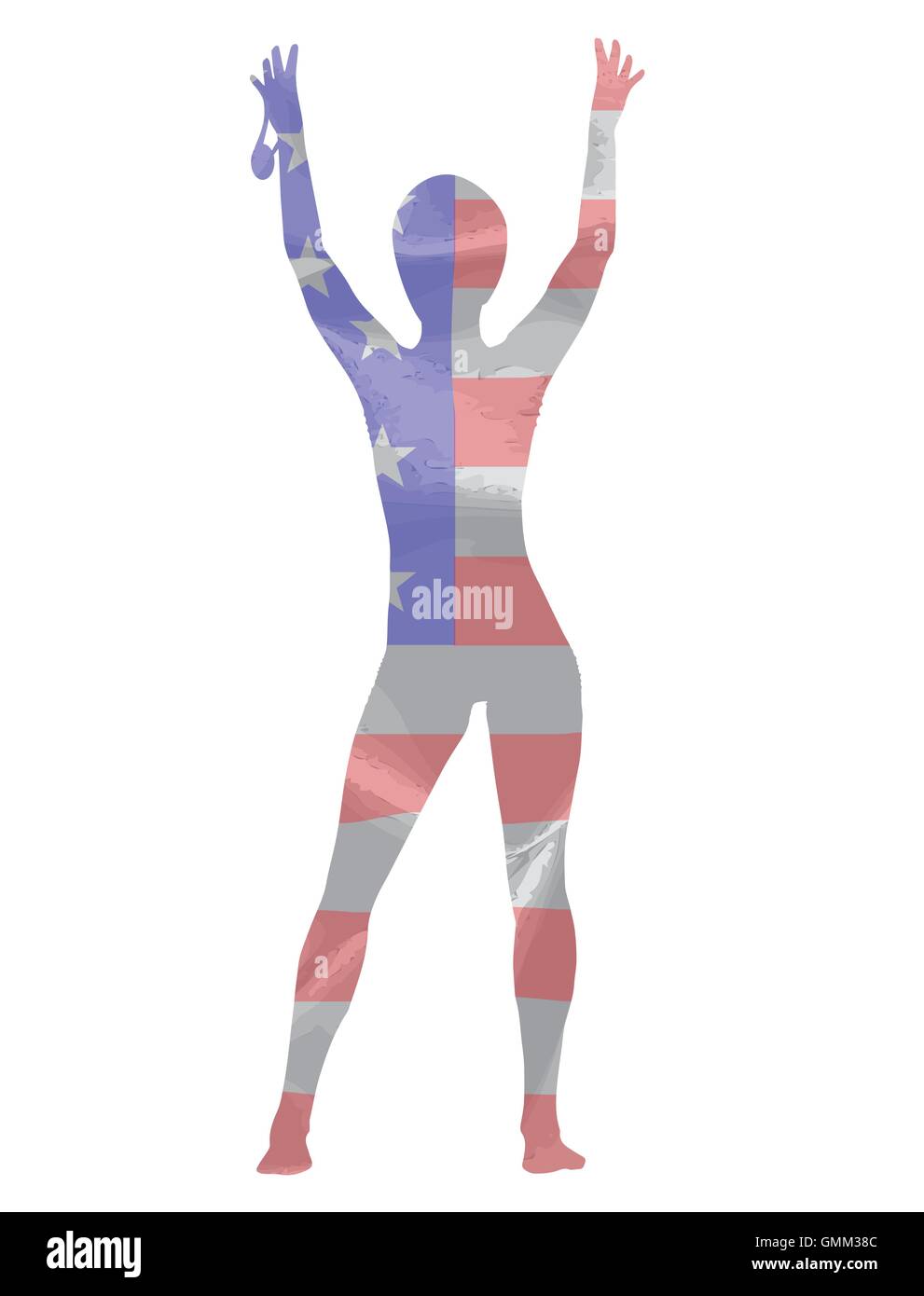 Female runner with medal Stock Vector Images - Alamy