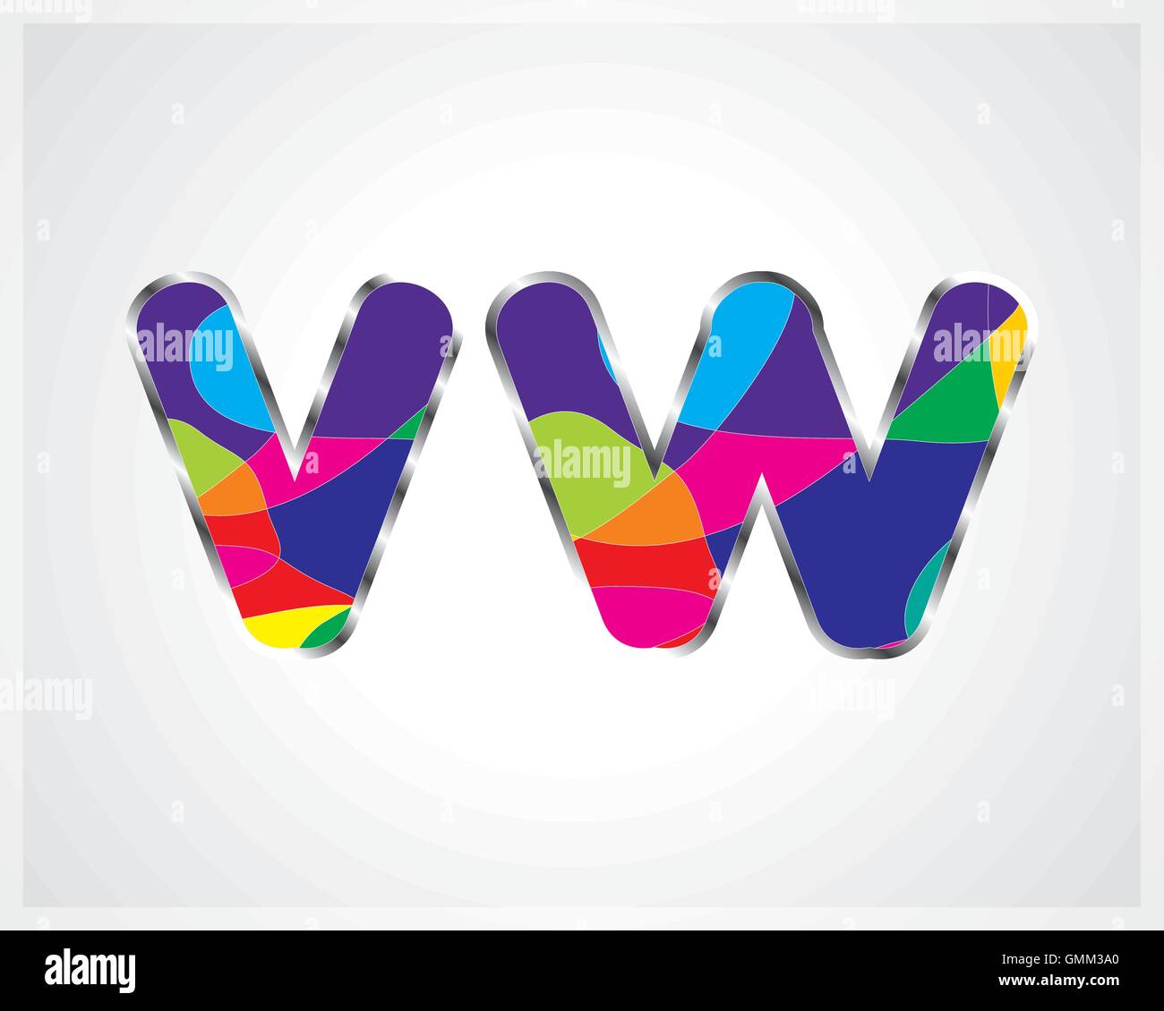 colorful shapes Alphabet Stock Vector Image & Art - Alamy