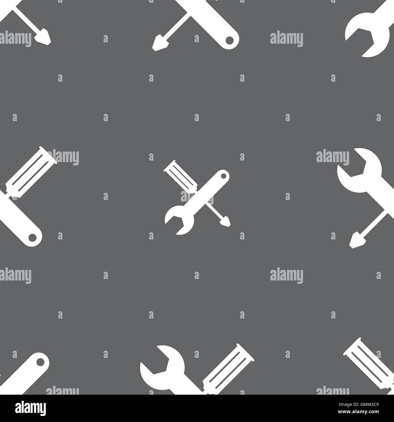 Repair tool sign icon. Service symbol. screwdriver with wrench ...