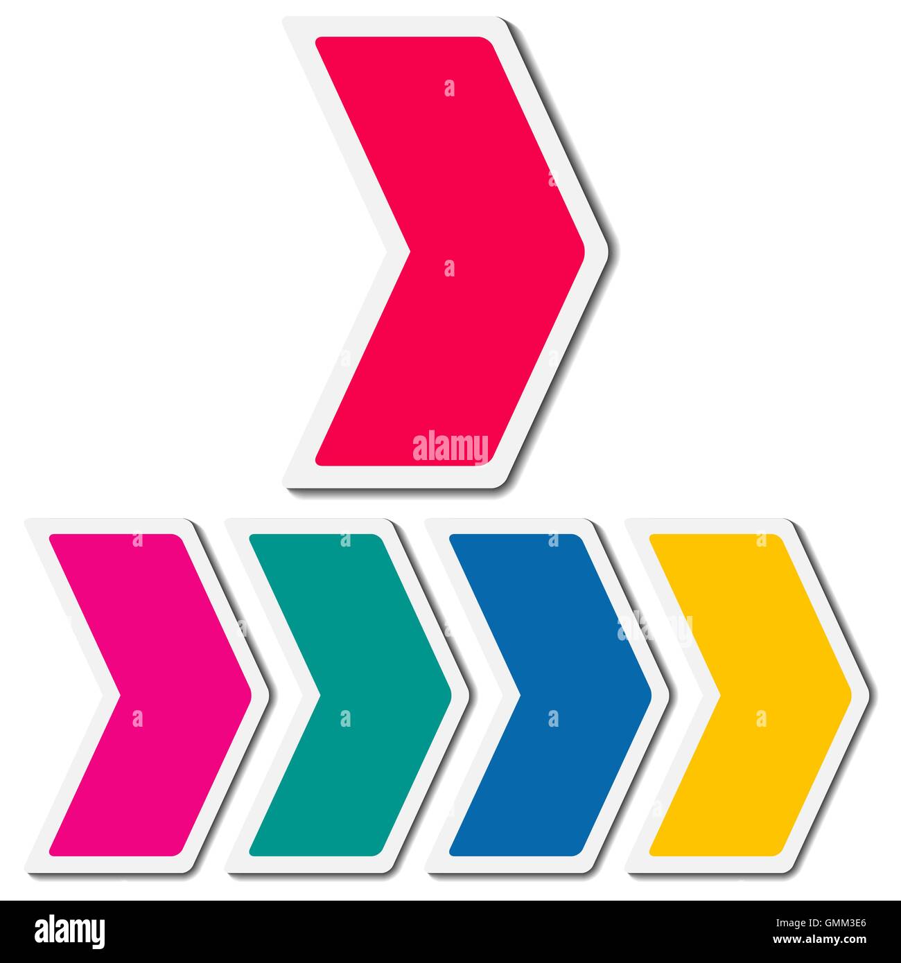 A set of arrows, vector illustration Stock Vector Image & Art - Alamy