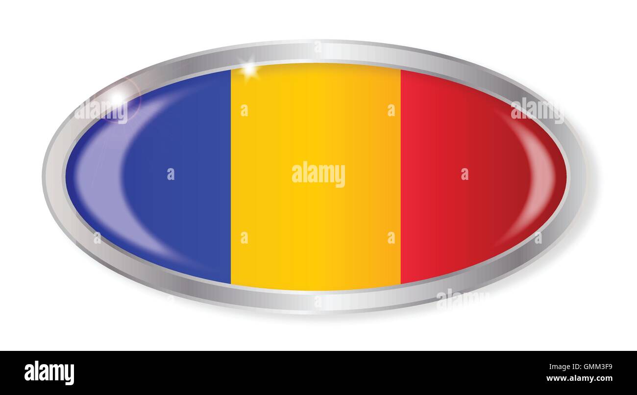 Romania Flag Oval Button Stock Vector Image & Art - Alamy