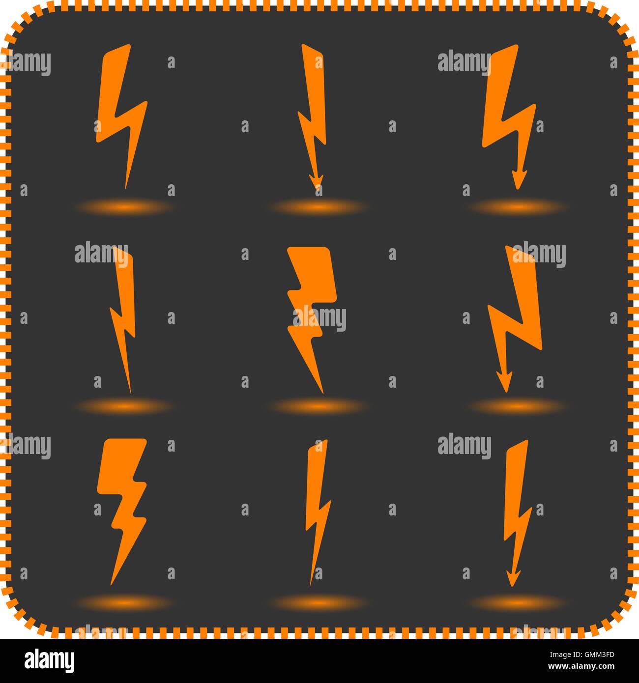 Set lightning, vector illustration Stock Vector Image & Art - Alamy