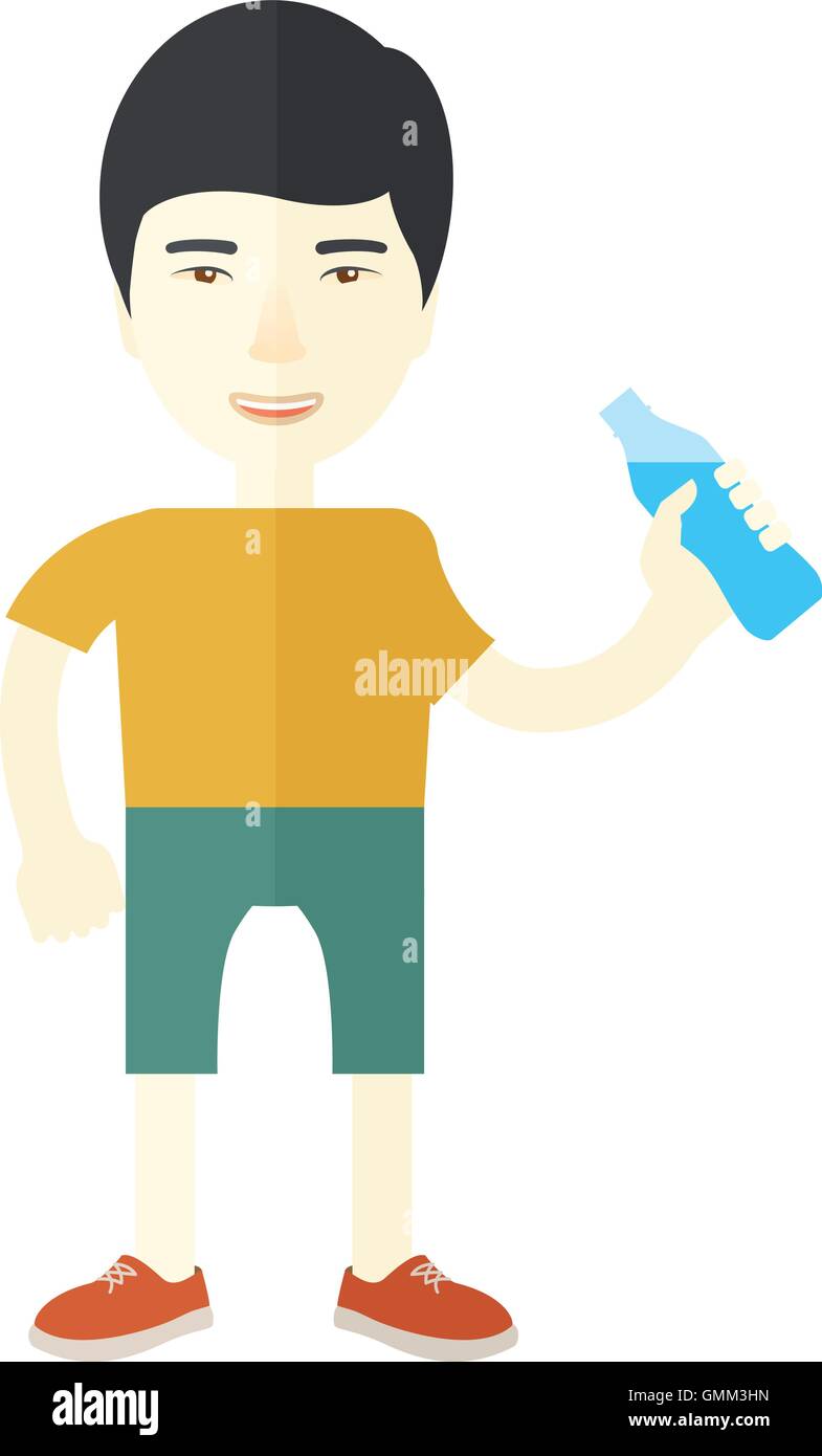 Drinking water isolated cartoon Stock Vector Images - Alamy