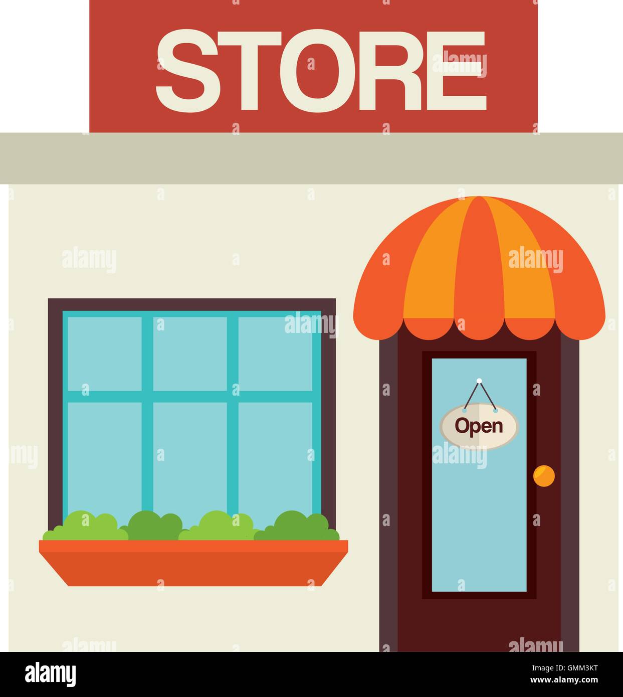 commercial store building Stock Vector Image & Art - Alamy