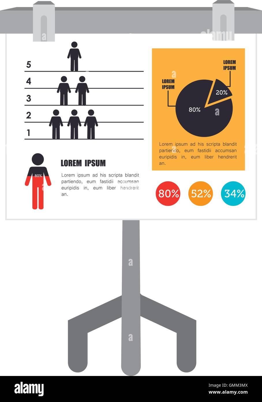 pie chart presentation board Stock Vector Image & Art - Alamy