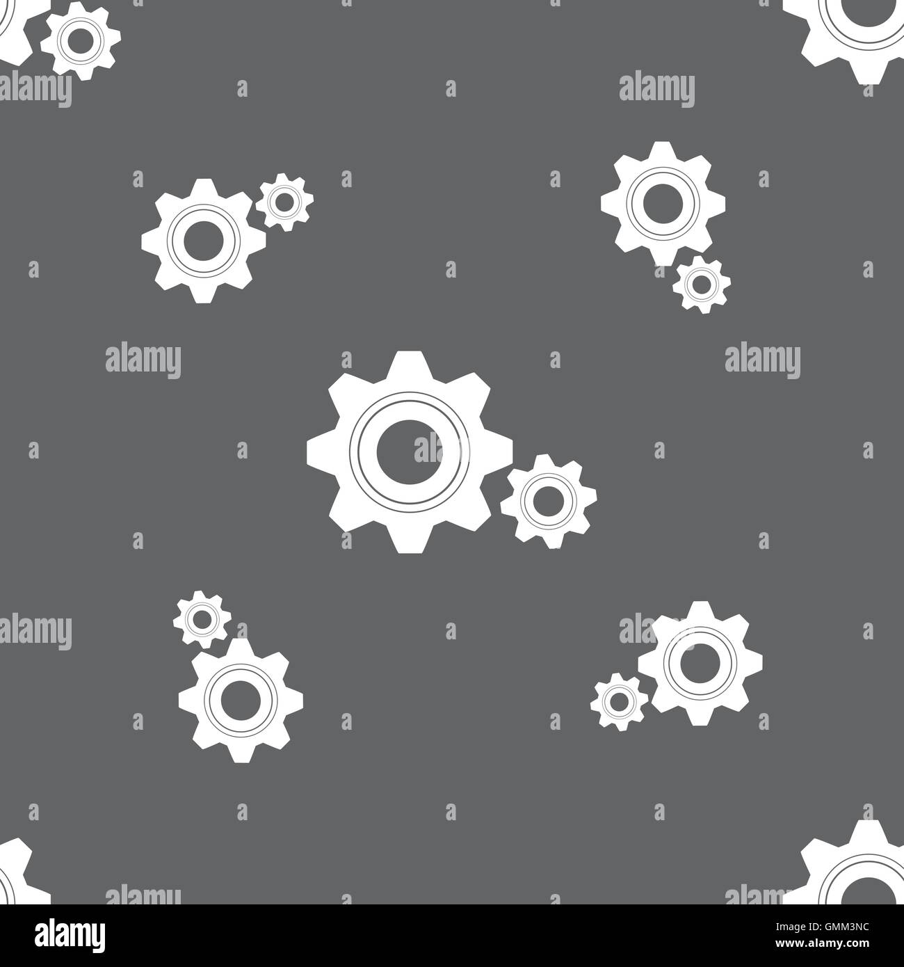 Cog settings sign icon. Cogwheel gear mechanism symbol. Seamless ...