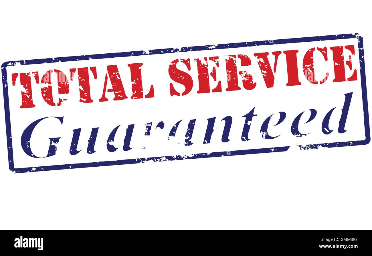 Total service guaranteed Stock Vector Image & Art - Alamy