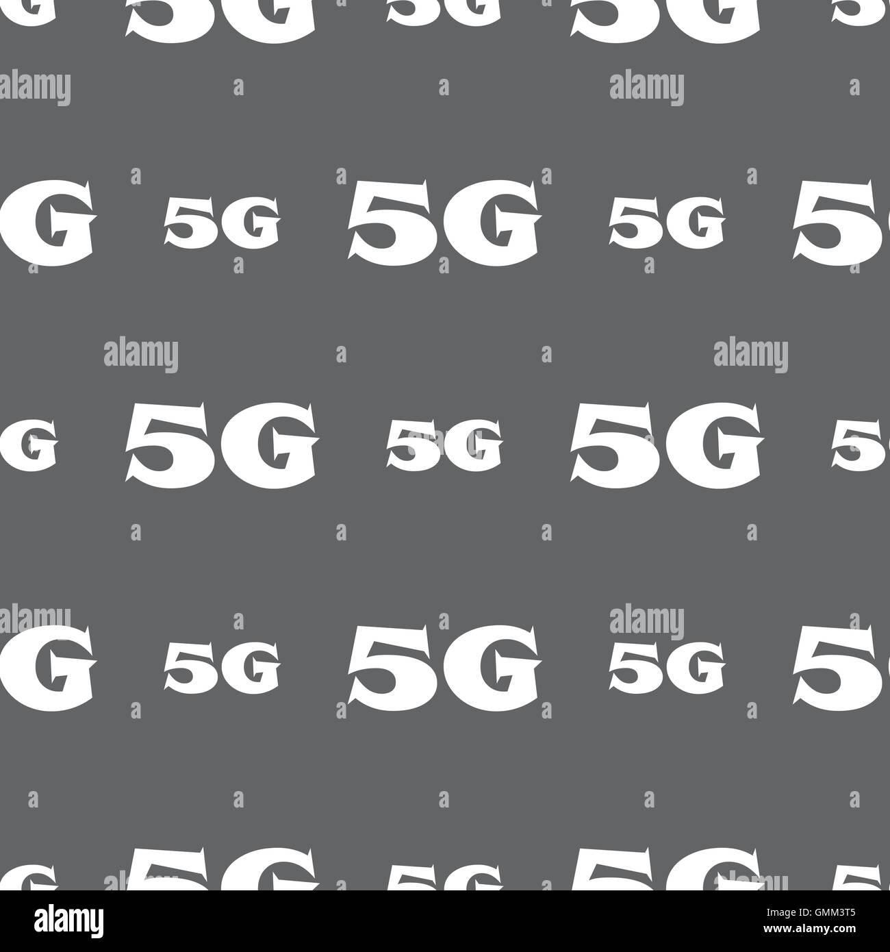 5G sign icon. Mobile telecommunications technology symbol. Seamless ...