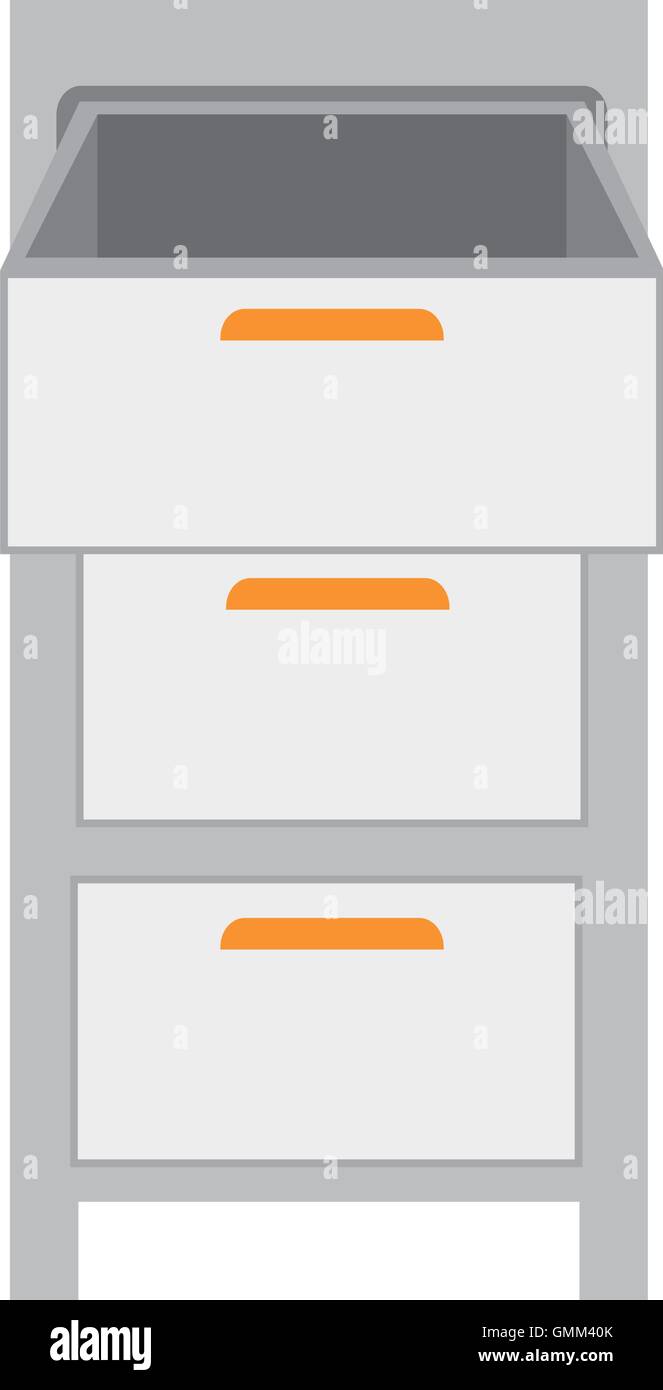 file cabinet office Stock Vector Image & Art - Alamy