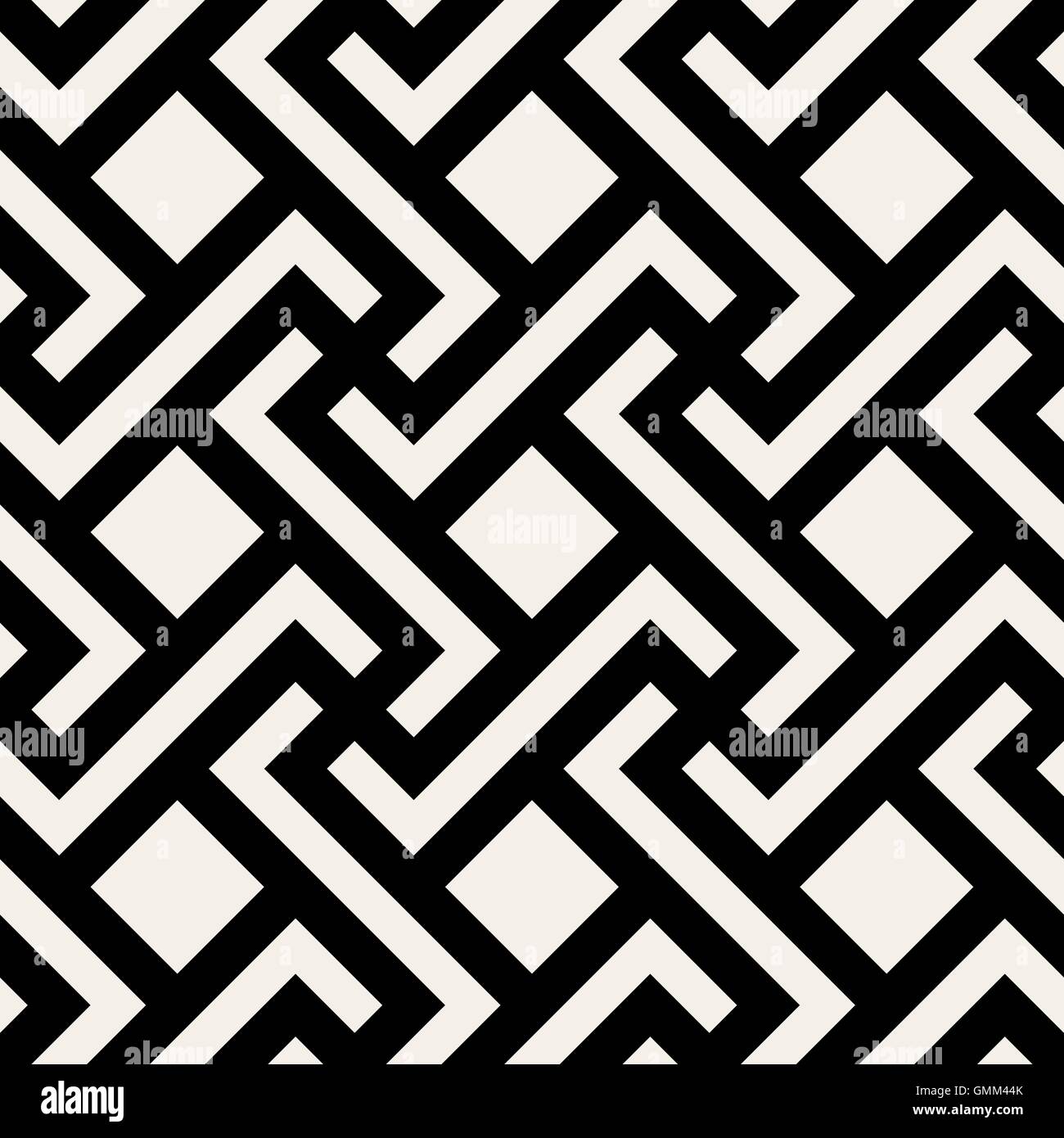 Vector Seamless Black and White Geometric Rhombus Cross Square Tile ...