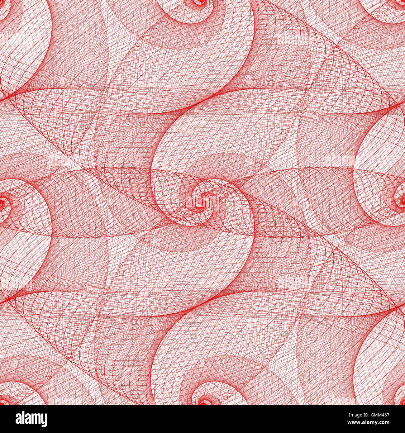 Red seamless wired spiral pattern background Stock Vector Image & Art ...