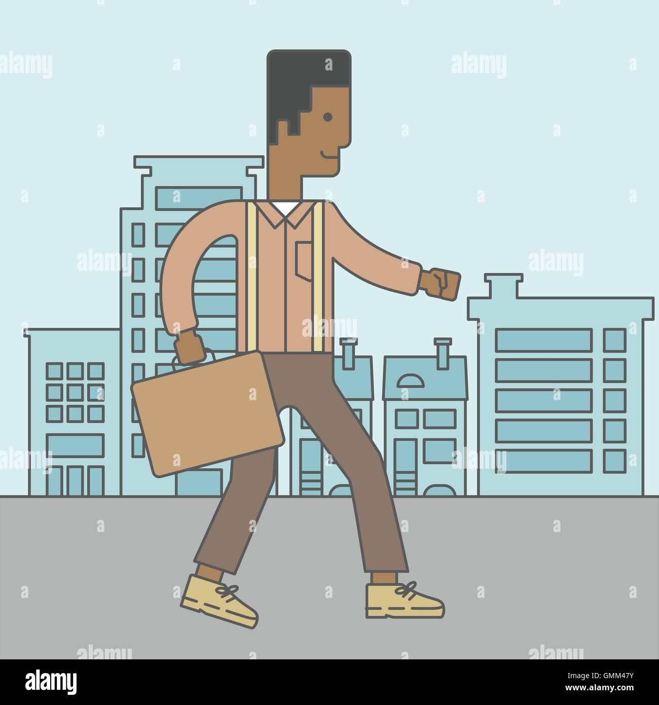 Minimal briefcase Stock Vector Images - Alamy