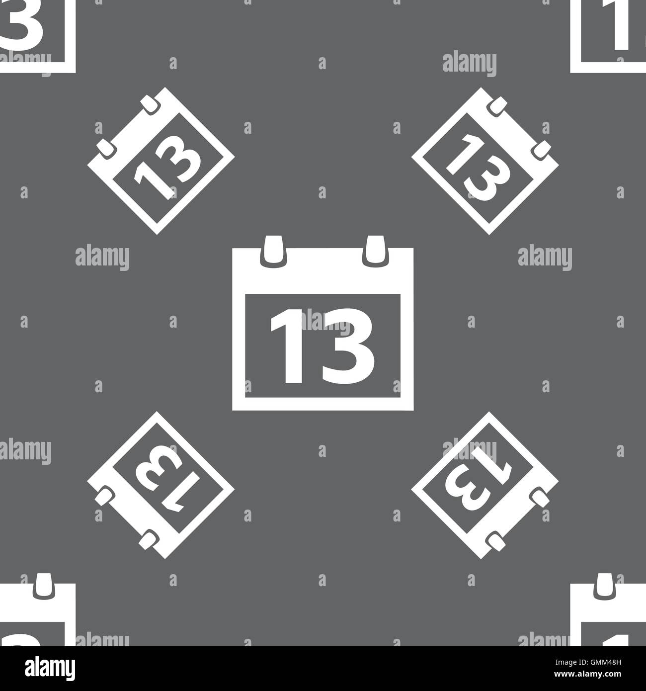 Calendar sign icon. days month symbol. Date button. Seamless pattern on ...