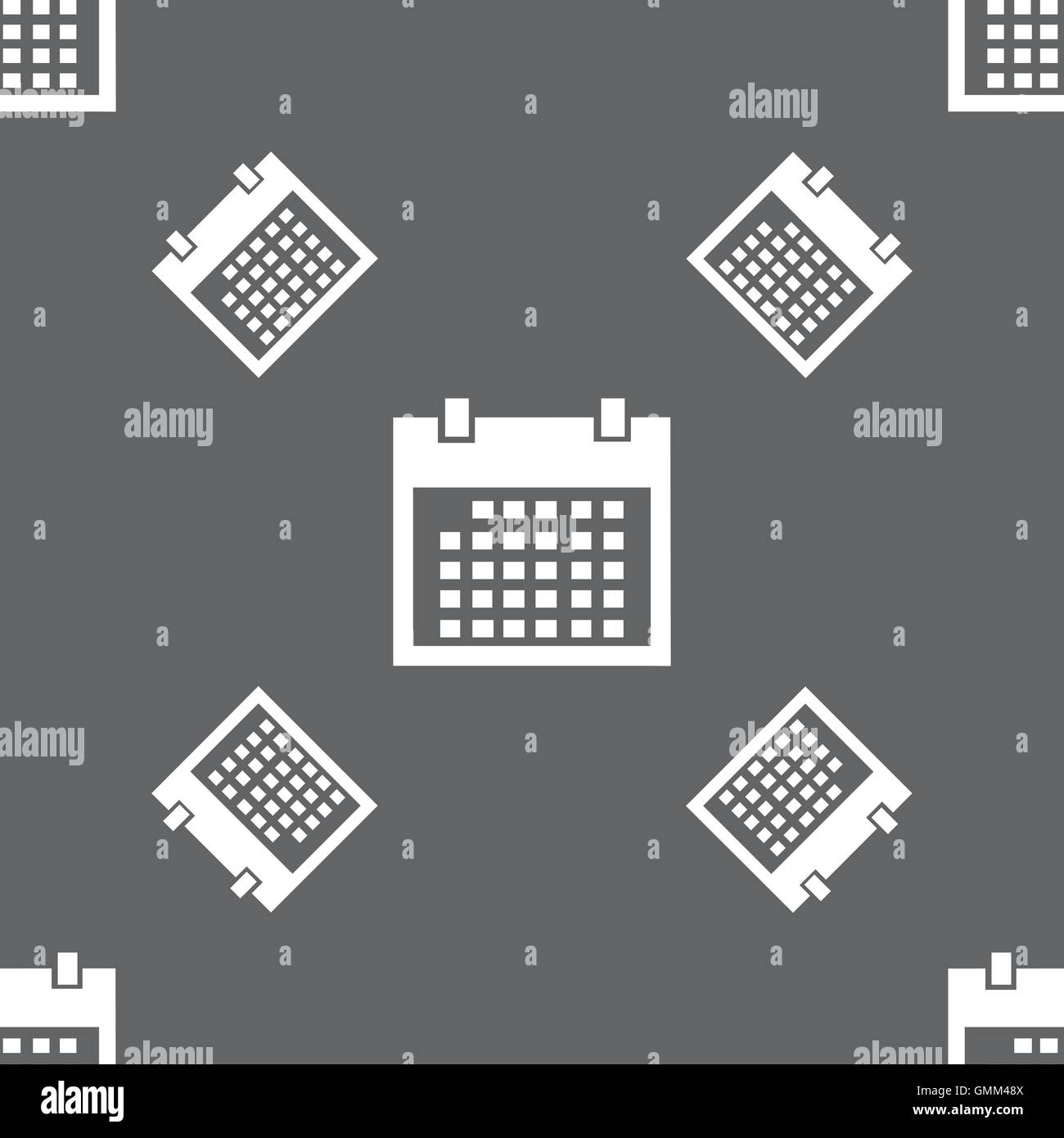 Calendar sign icon. days month symbol. Date button. Seamless pattern on ...